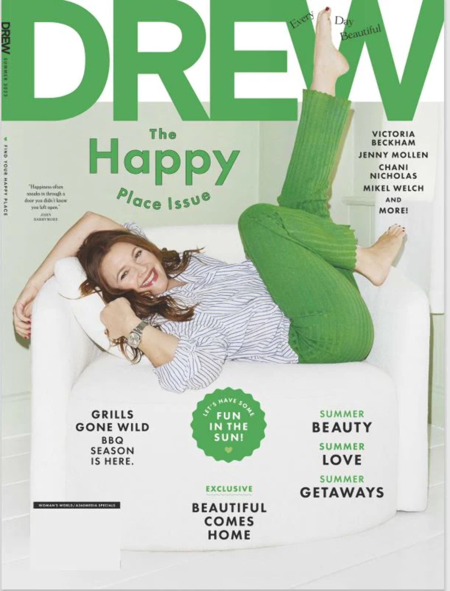 DREW Barrymore Magazine : (The Happy Place Issue), (Paperback ...