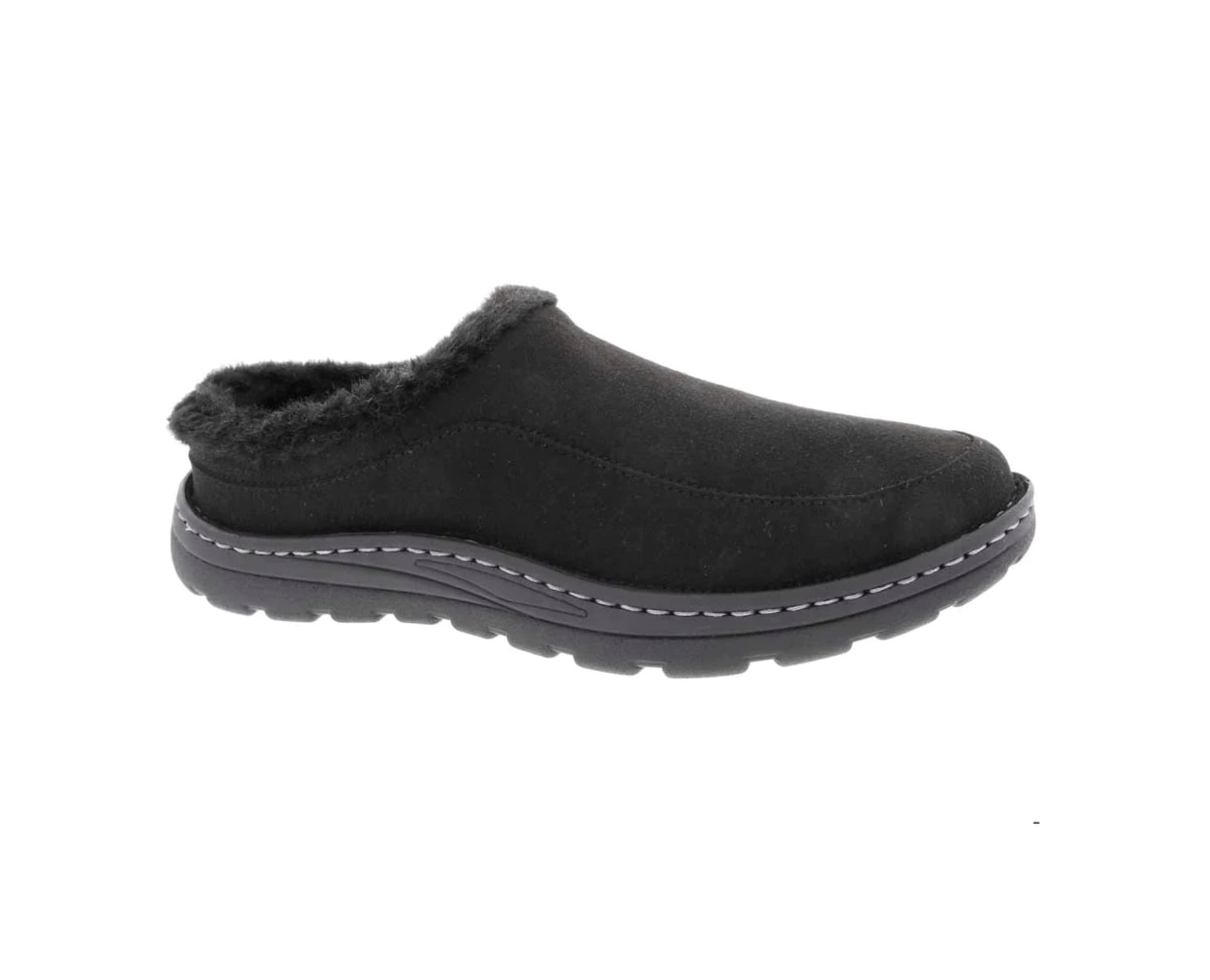 Drew Palmer Men Clog Shoe In Black Microsuede - Walmart.com