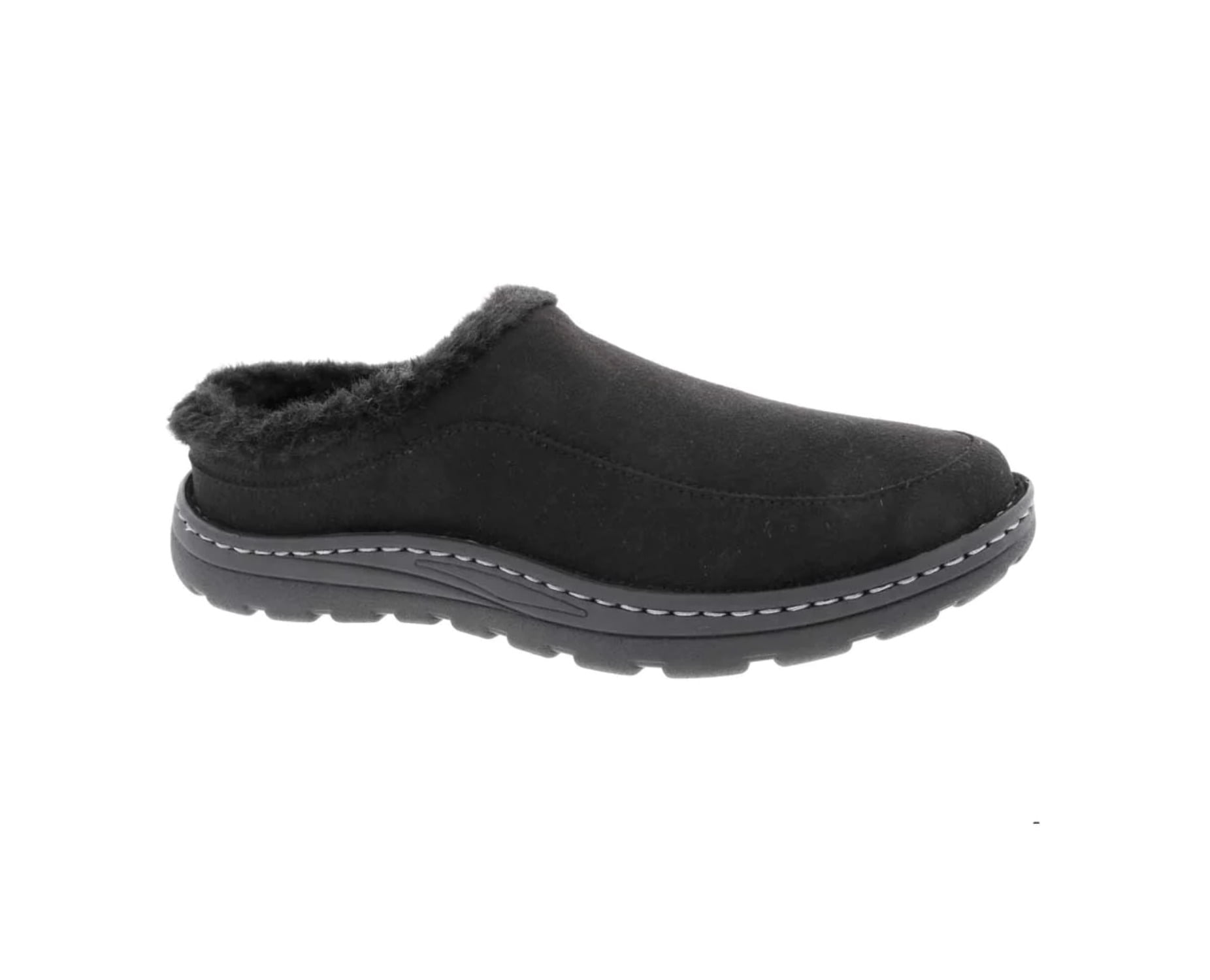 DREW PALMER MEN CLOG SHOE IN BLACK MICROSUEDE - Walmart.com