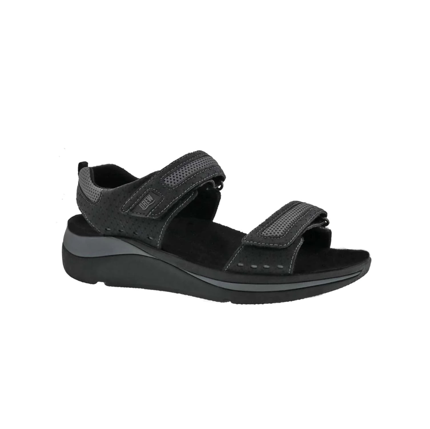 Drew Sophie Women Sandal In Black Mesh Combo - Walmart.com