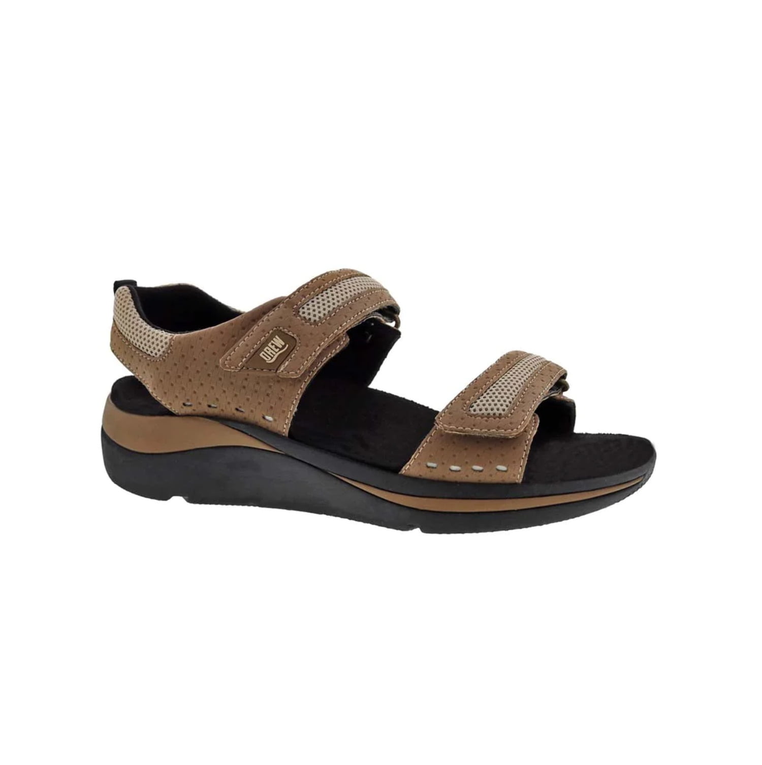 Drew Sophie Women Sandal In Brown Mesh Combo - Walmart.com