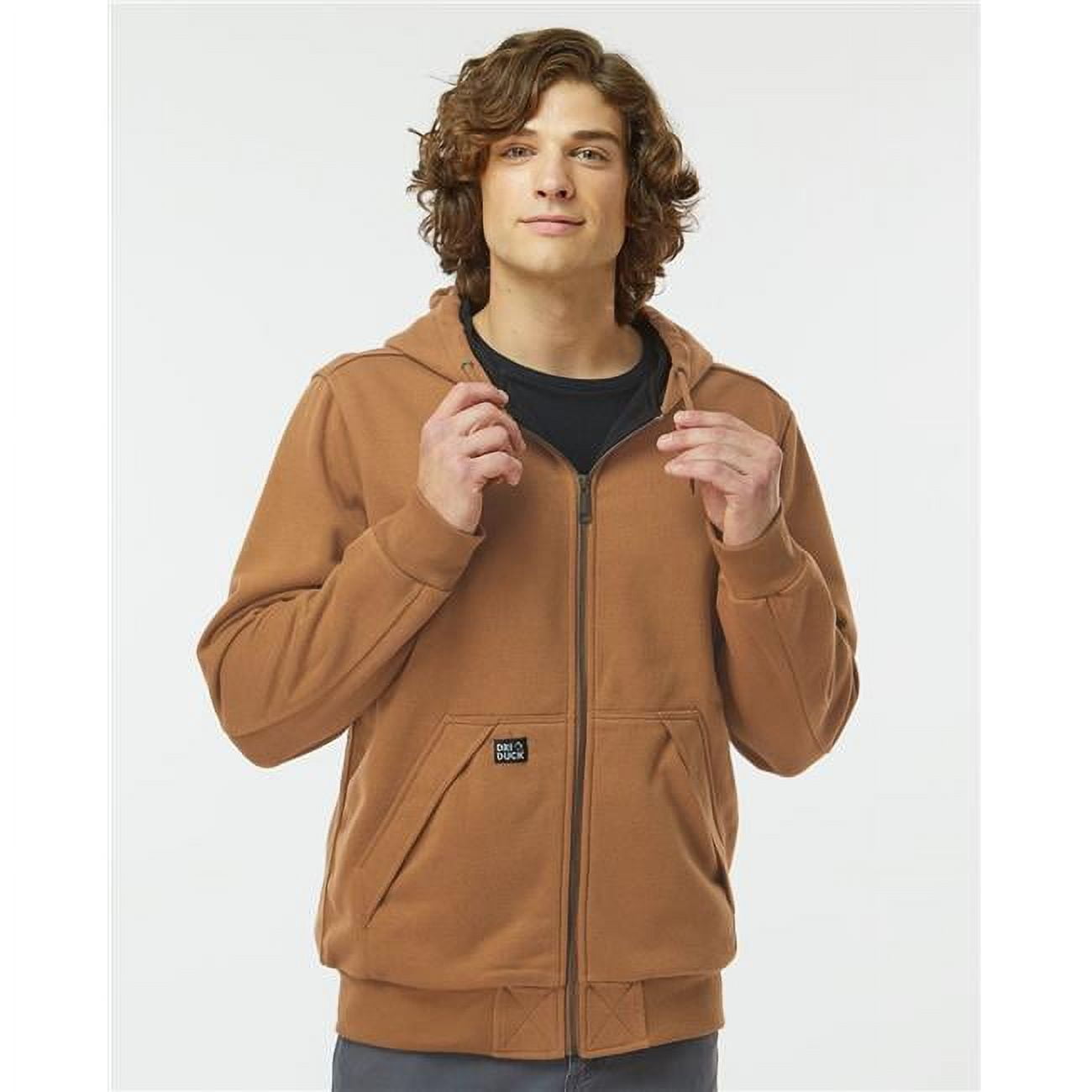 DRI Duck B05067285 Mission Full-Zip Hooded Jacket, Saddle - Large ...