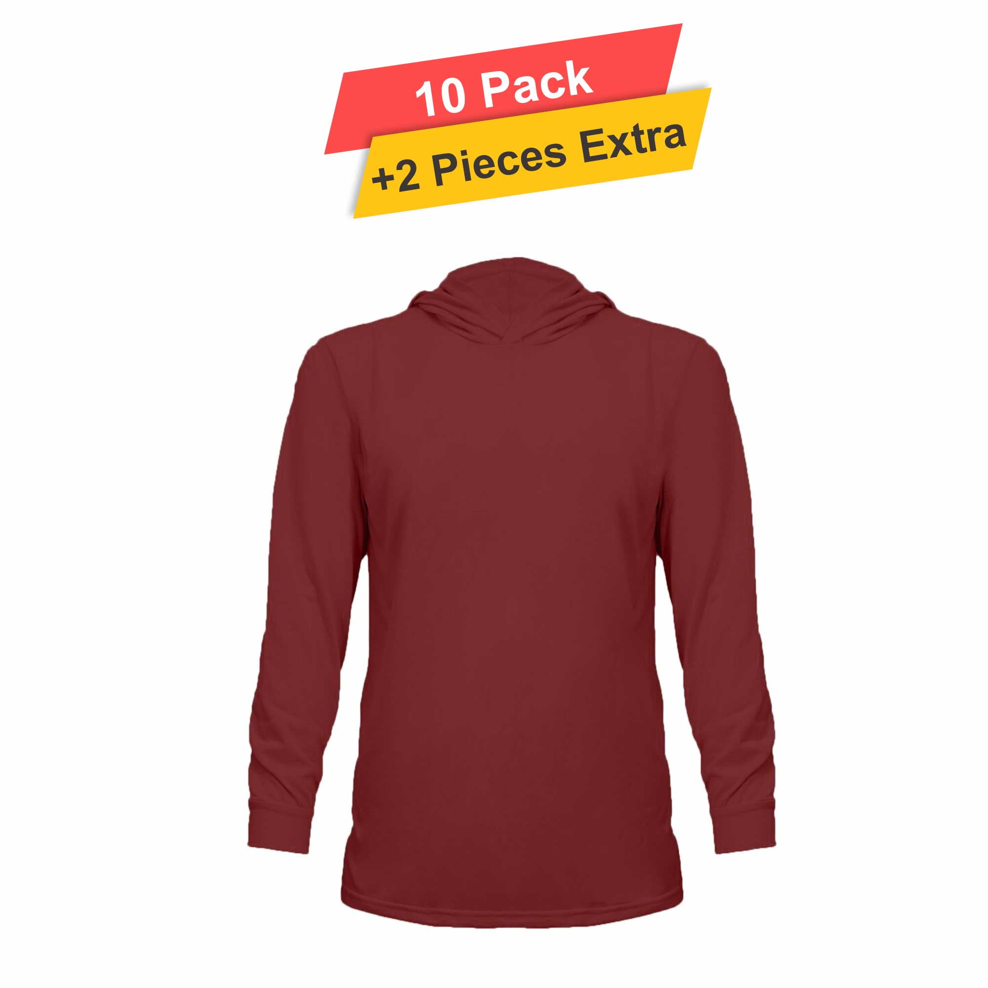 DRI-FIT Hoodie (Maroon - S) - 10-Pack - 100% Polyester - Walmart.com