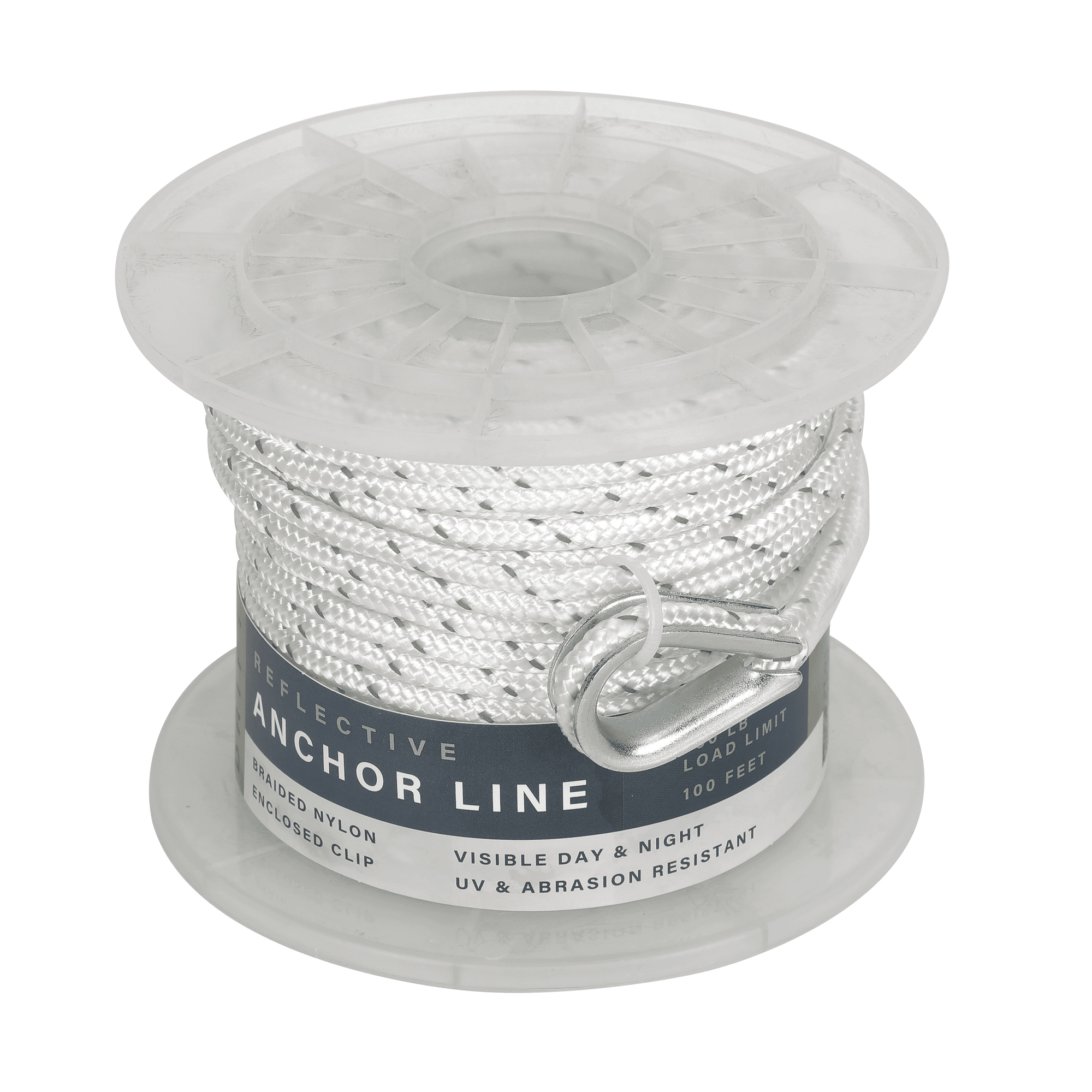 D DRIFT ALL THINGS WATER 1/4" x 100' Braided Nylon Reflective Boat ...