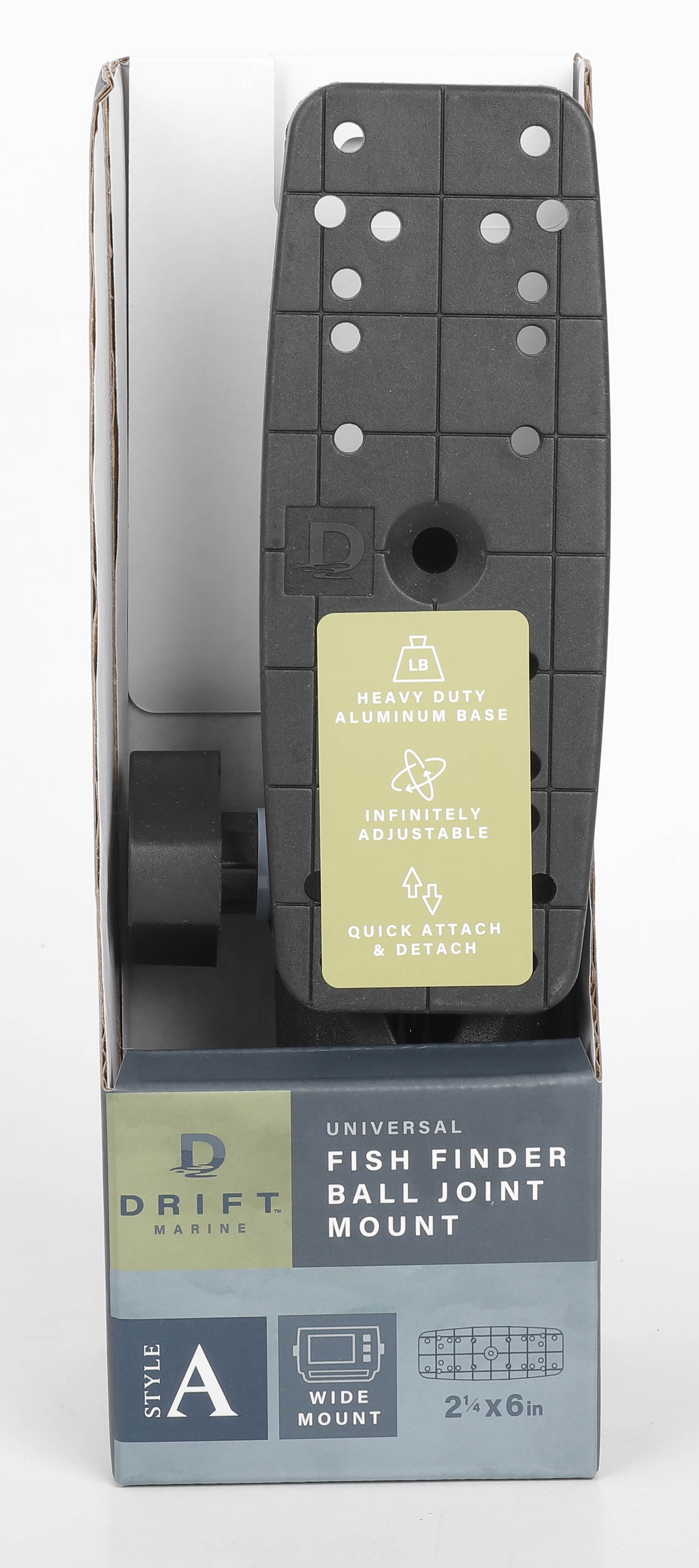 DRIFT Universal Marine Portable Fiberglass Large Rectangle Fish Finder ...