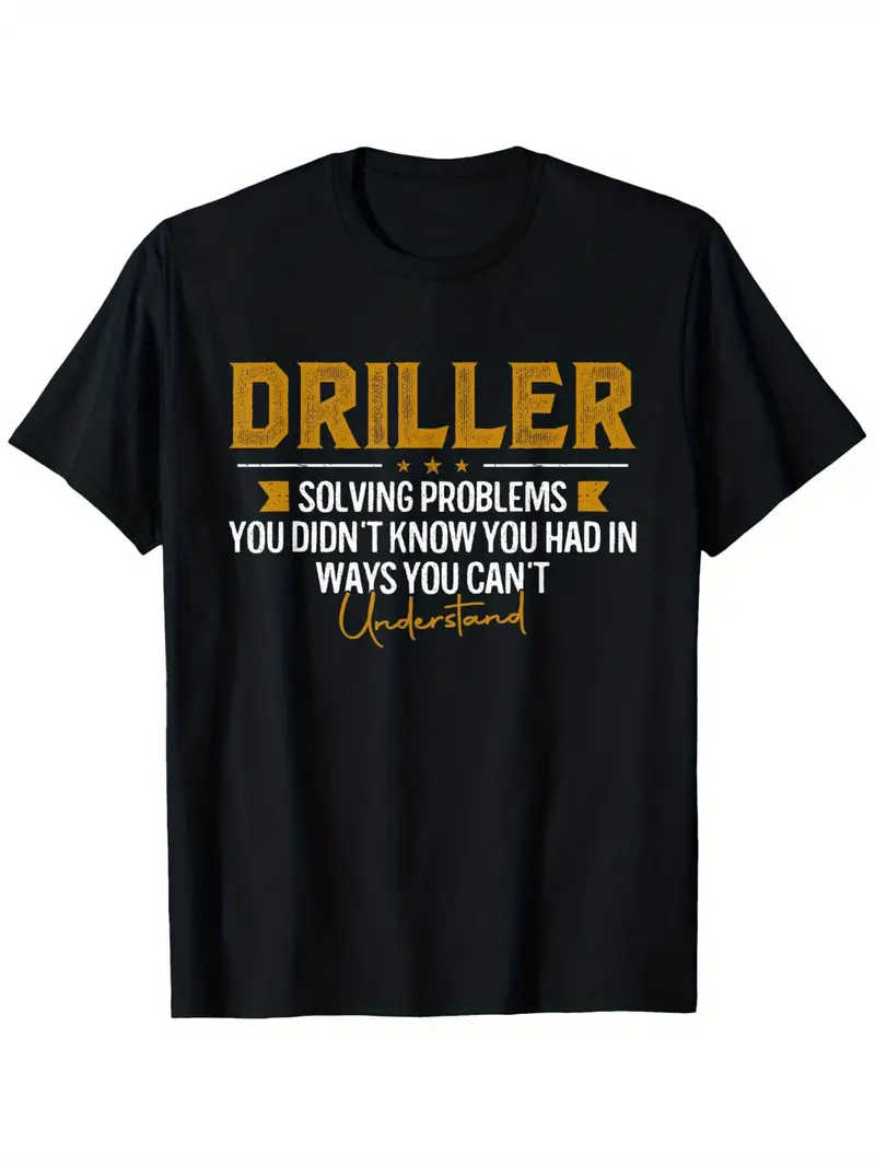DRILLER Solving Problems Funny Well drilling T-Shirt National Health ...