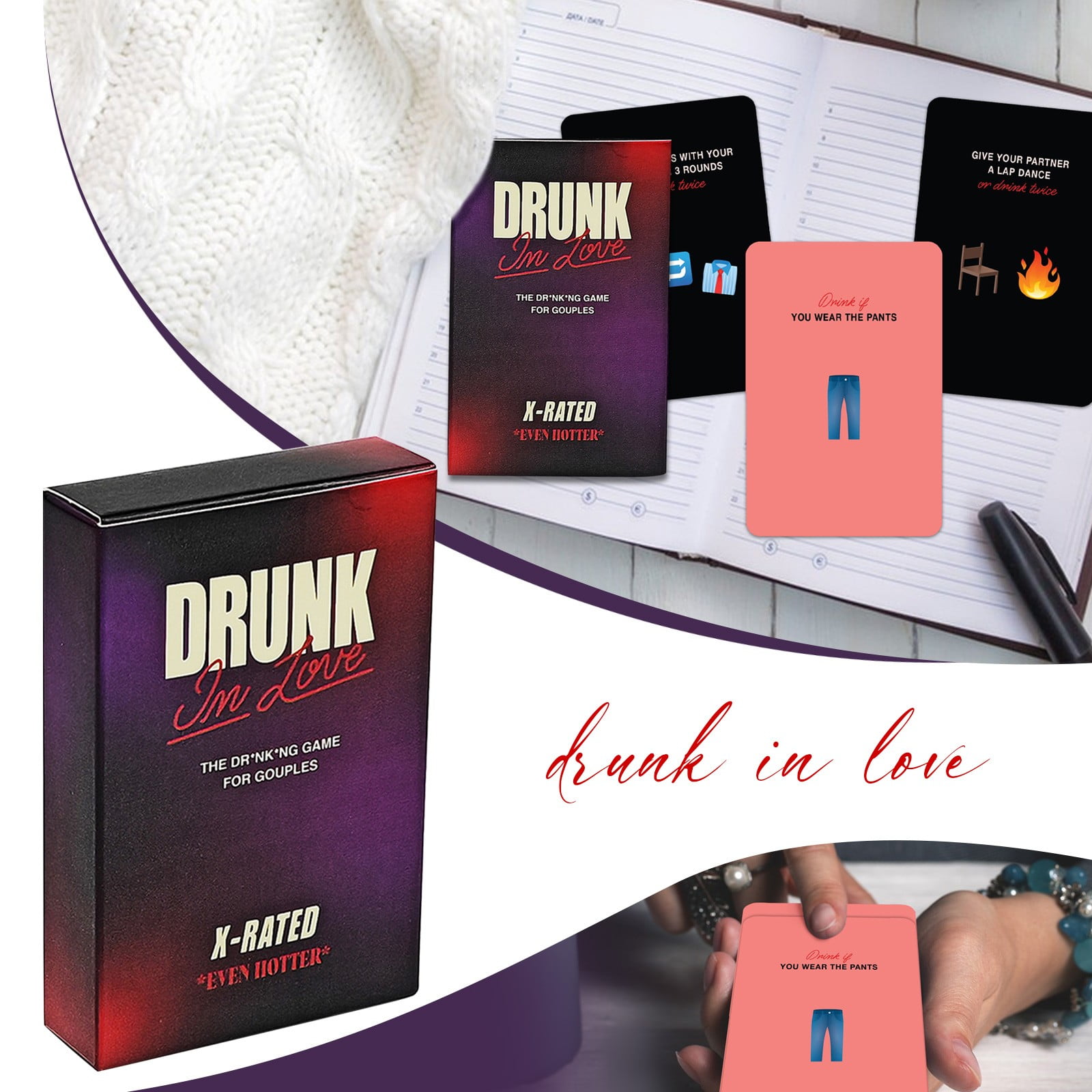 DRINKING IN LOVE:Even Hotter Drinking Games for Couples - Walmart.com