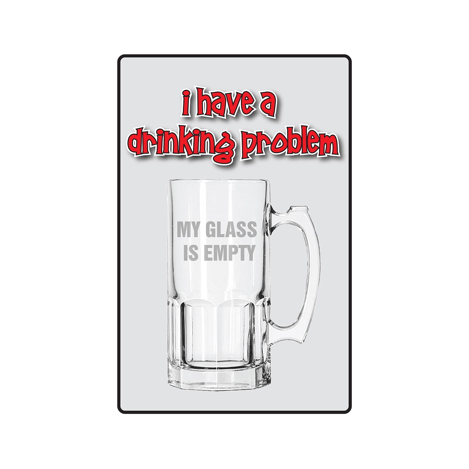 DRINKING PROBLEM Aluminum Sign parking drunk alcoholics anonymous AA ...