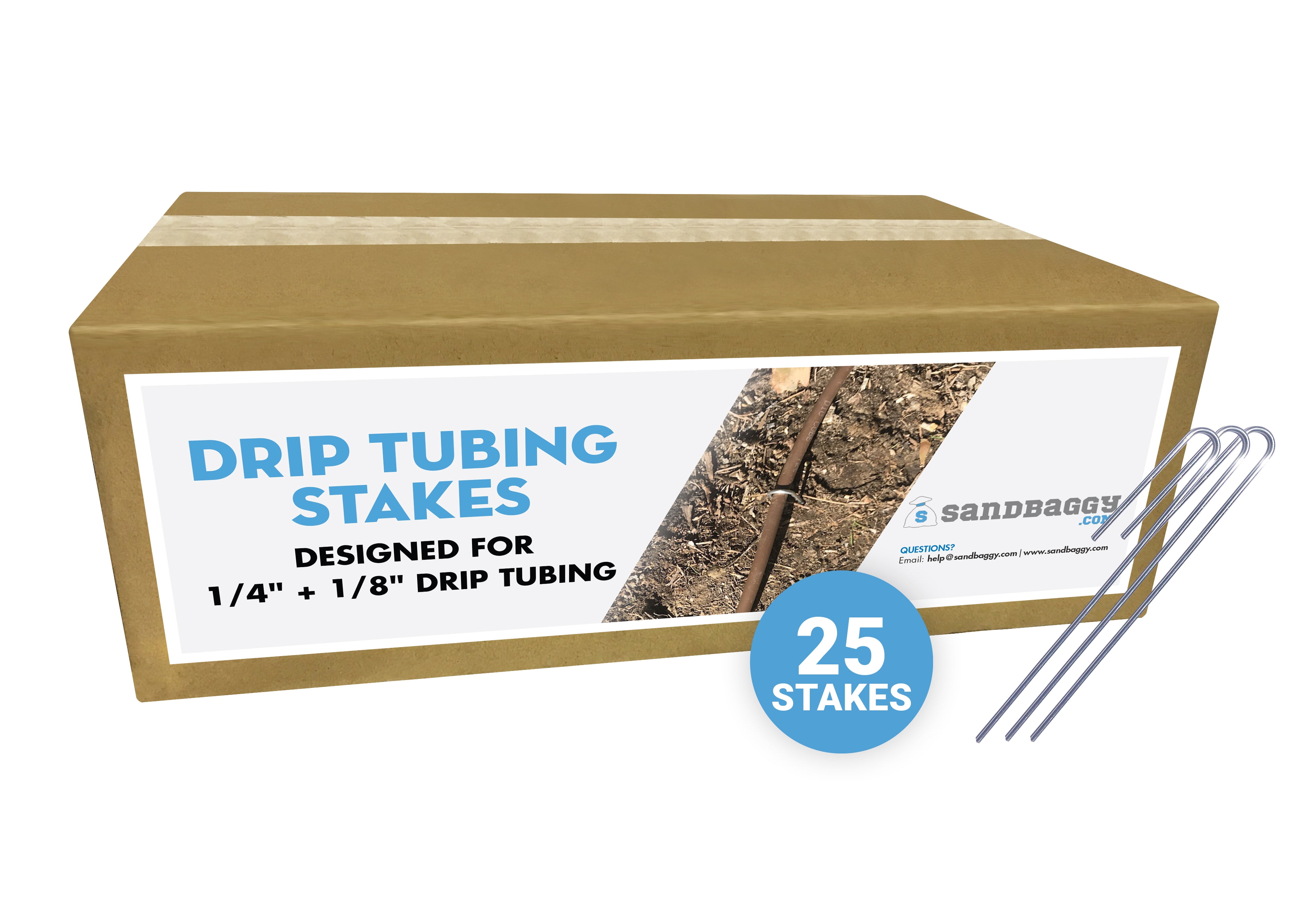 DRIP TUBING STAKES Landscape Staples 5 inch ~ Landscape Staples Bulk ...