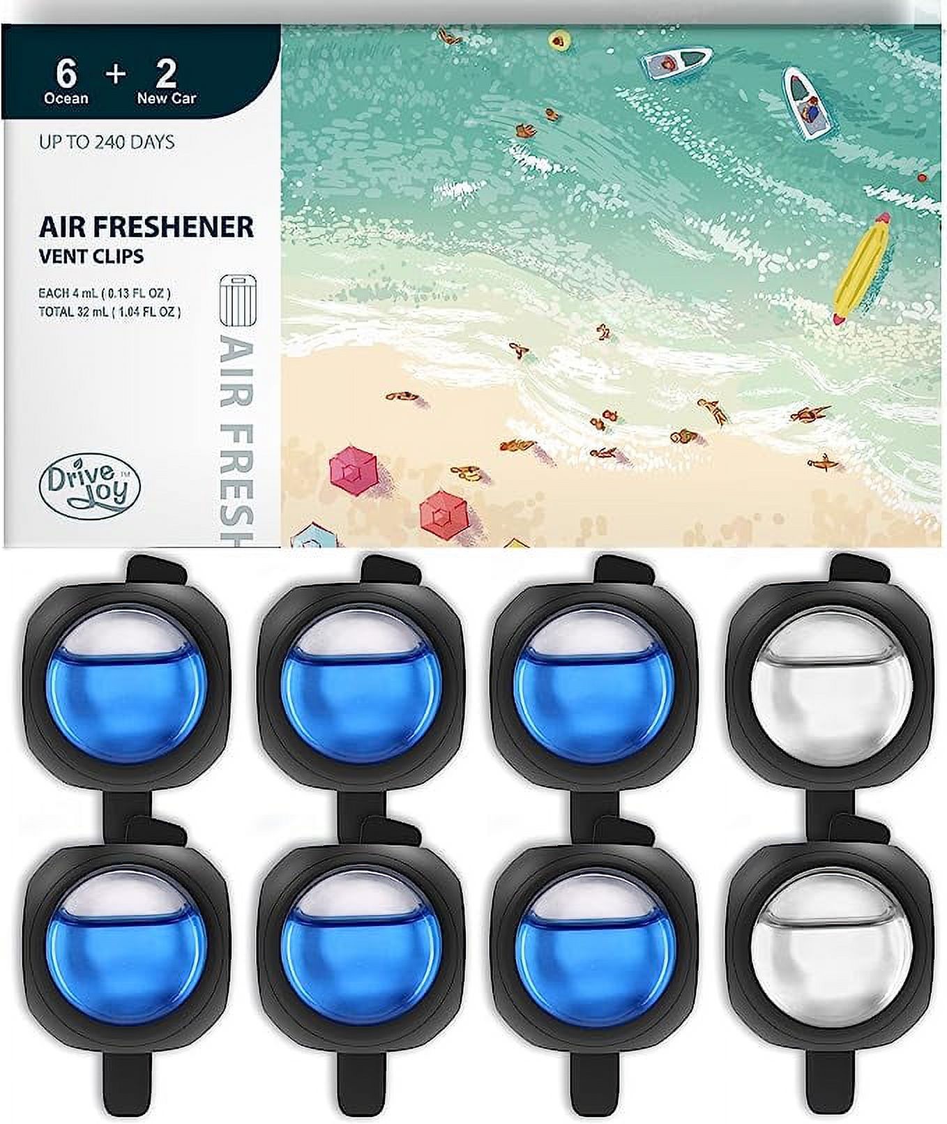 Refresh Your Car! Air Freshener, New Car/Cool Breeze, 6 Pack - Walmart.com