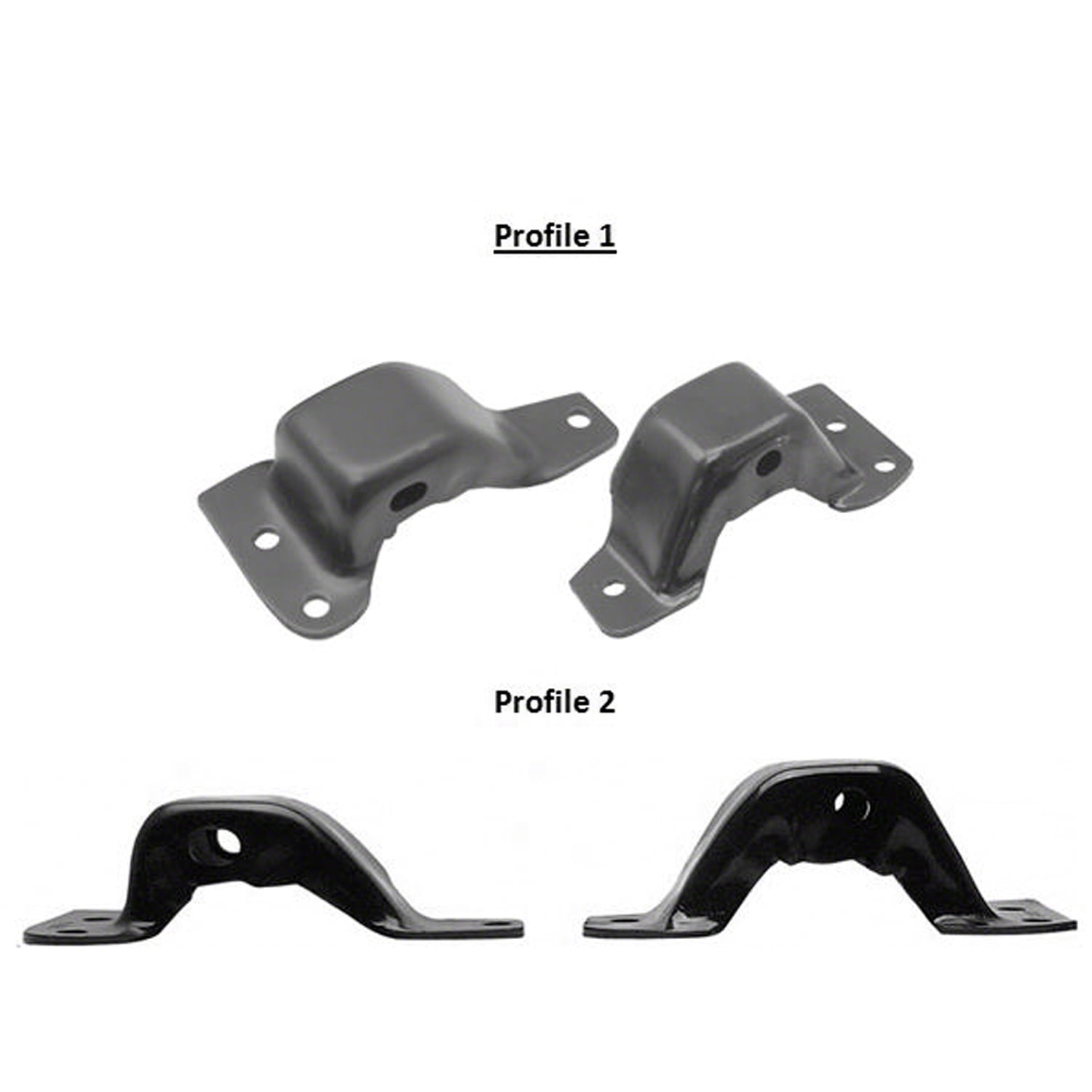 DRIVER AND PASSENGER SIDE PAIR OF ENGINE MOUNT BRACKETS; FOR MODELS ...