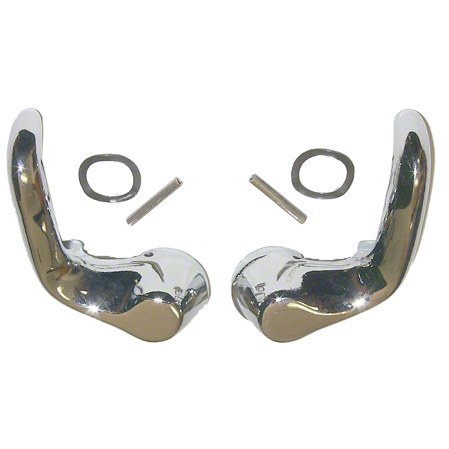 DRIVER AND PASSENGER SIDE PAIR OF VENT WINDOW HANDLES WITH ROLL PINS ...