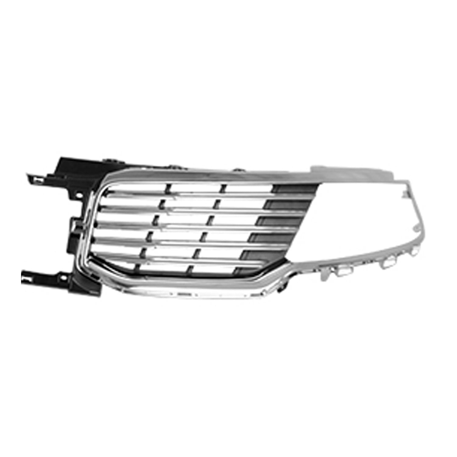 DRIVER SIDE GRILLE; EXCEPT BLACK LABEL; CHROME FRAME WITH ALL SATIN ...