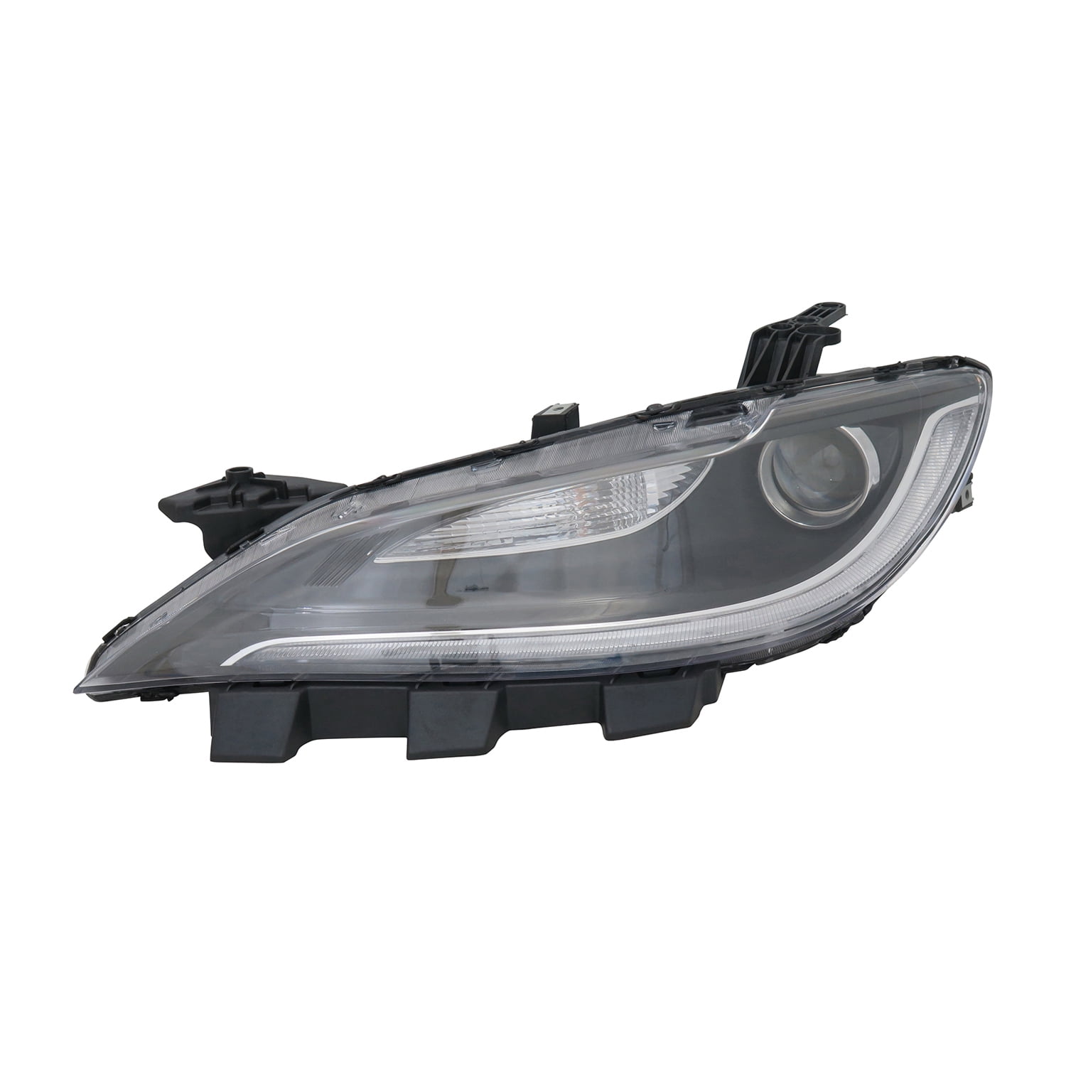 DRIVER SIDE HALOGEN HEAD LIGHT ASSEMBLY; WITH LED DAYTIME RUNNING LAMP ...