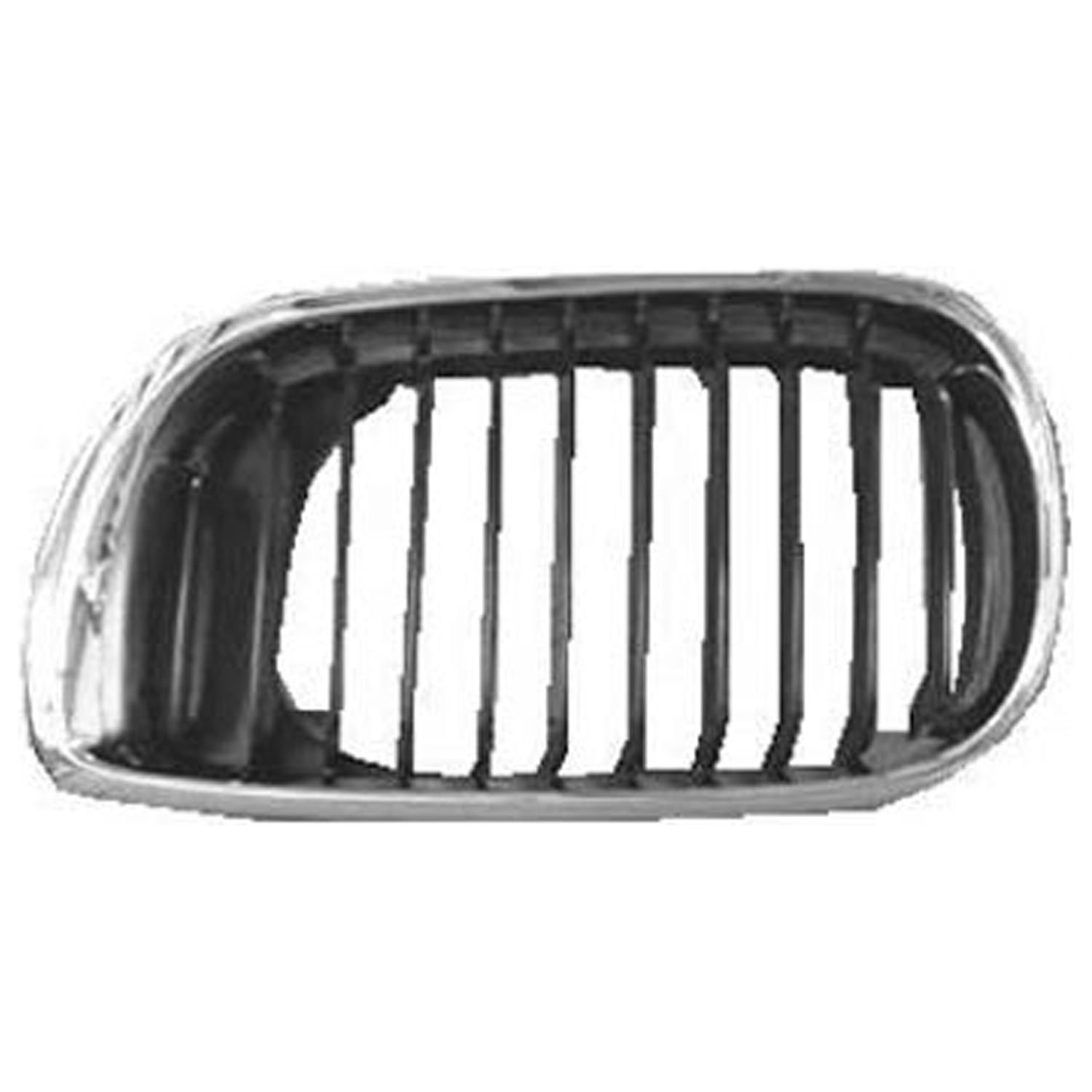 DRIVER SIDE HOOD-MOUNTED GRILLE; FOR SEDAN AND WAGON MODELS; BLACK WITH ...