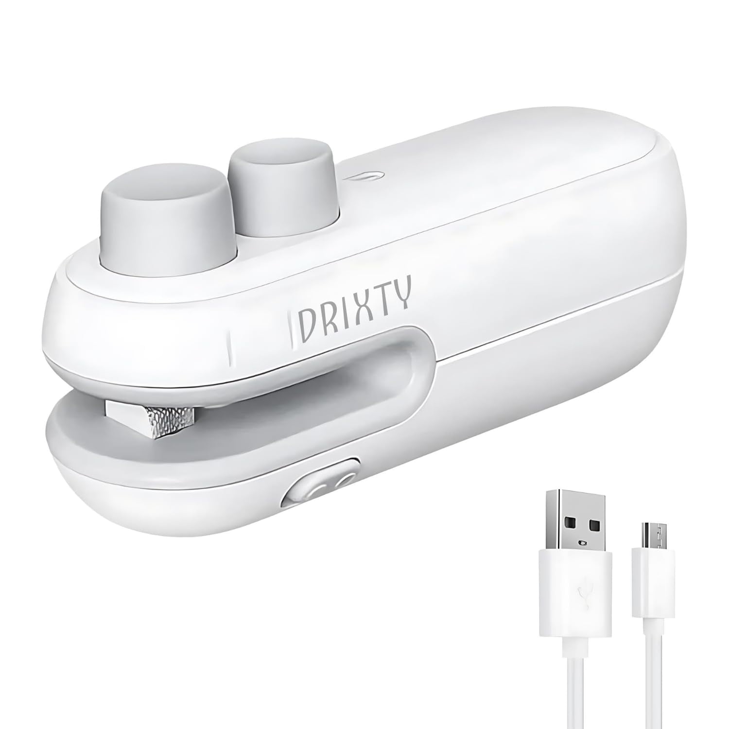 DRIXTY Portable Mini Sealing Machine 2 In1 Packet Sealer and Cutter USB ...