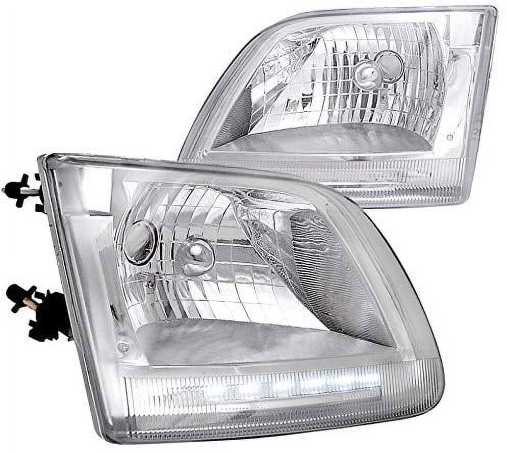 DRL LED Light Bar Strip Headlight Head Lamp Replacement in Chrome ...