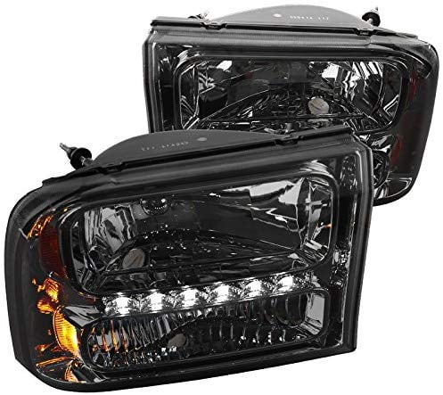 DRL LED Light Strip 1 Piece Headlight Head Lamp Replacement in Chrome ...