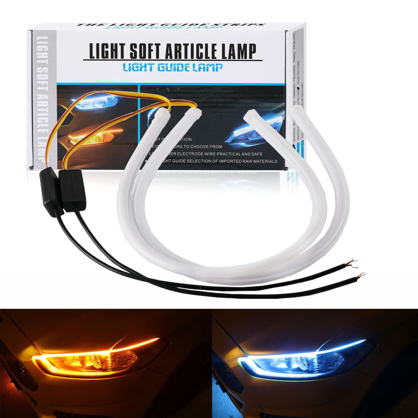 DRL Led Strip Lights for Cars,24 Inch Exterior Switchback Daytime ...
