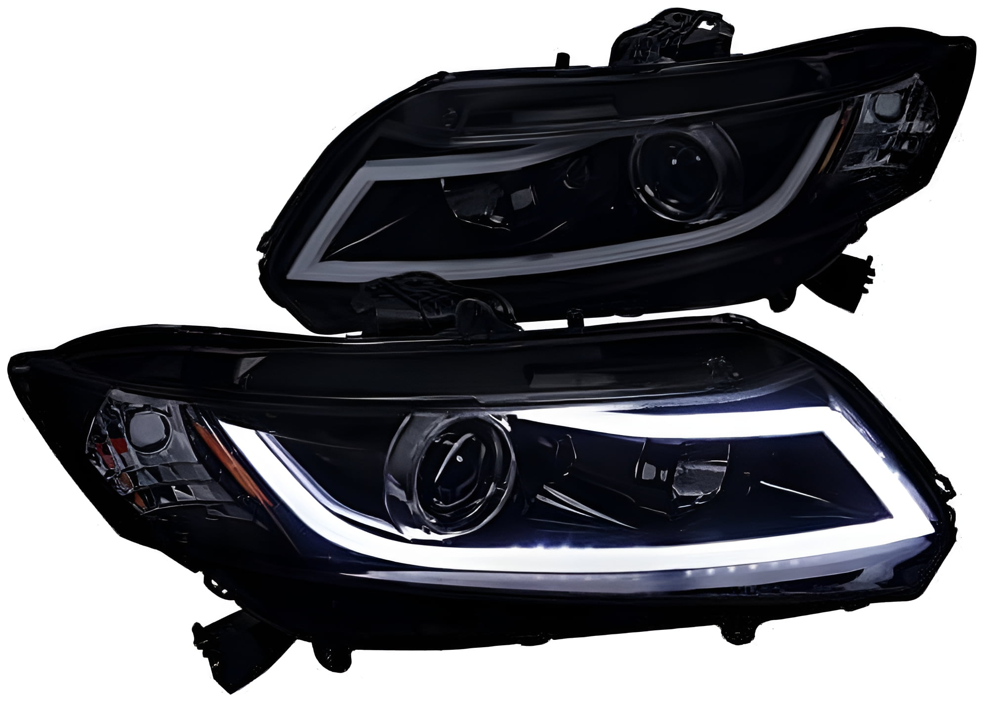 DRL Optic LED Light Bar Projector Headlight Head Lamp Replacement in ...