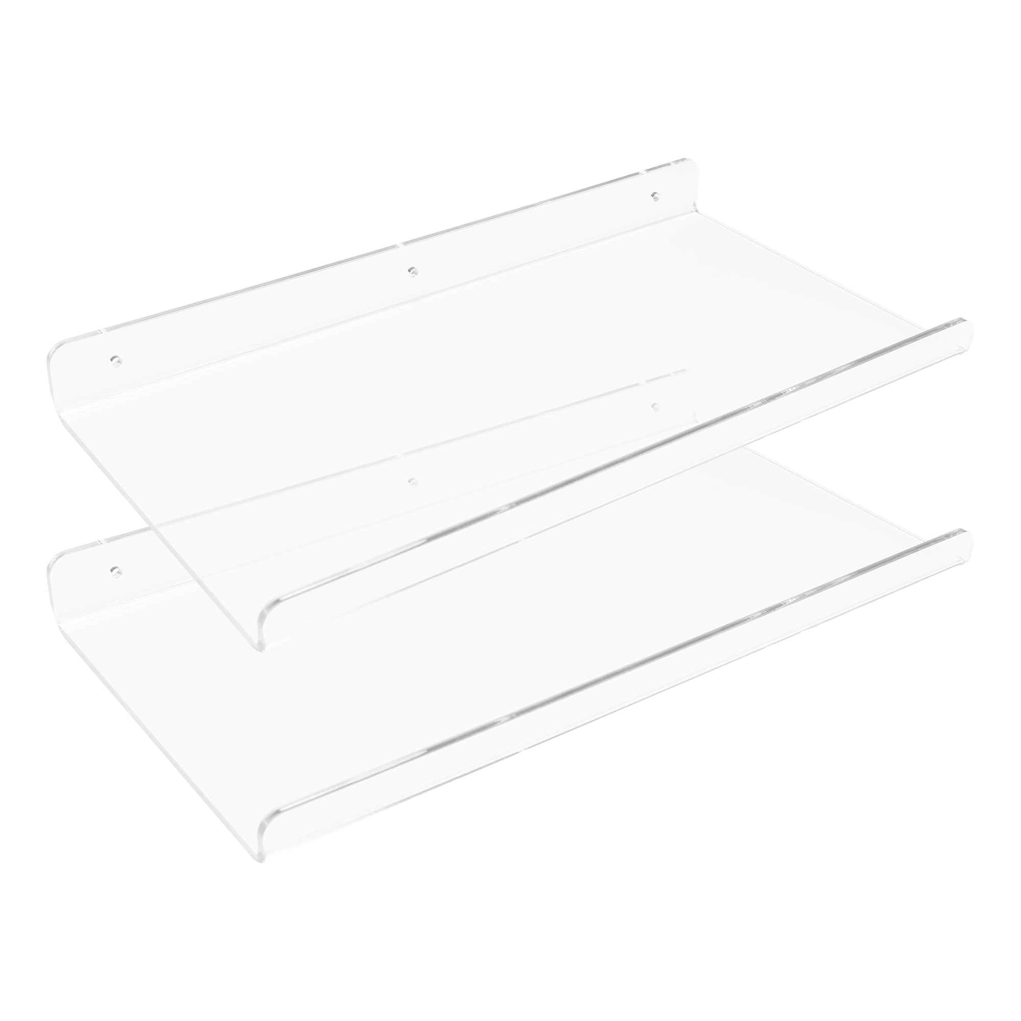 DRMHM Acrylic Floating Shelves for Wall, Acrylic Shelves for Bathroom ...