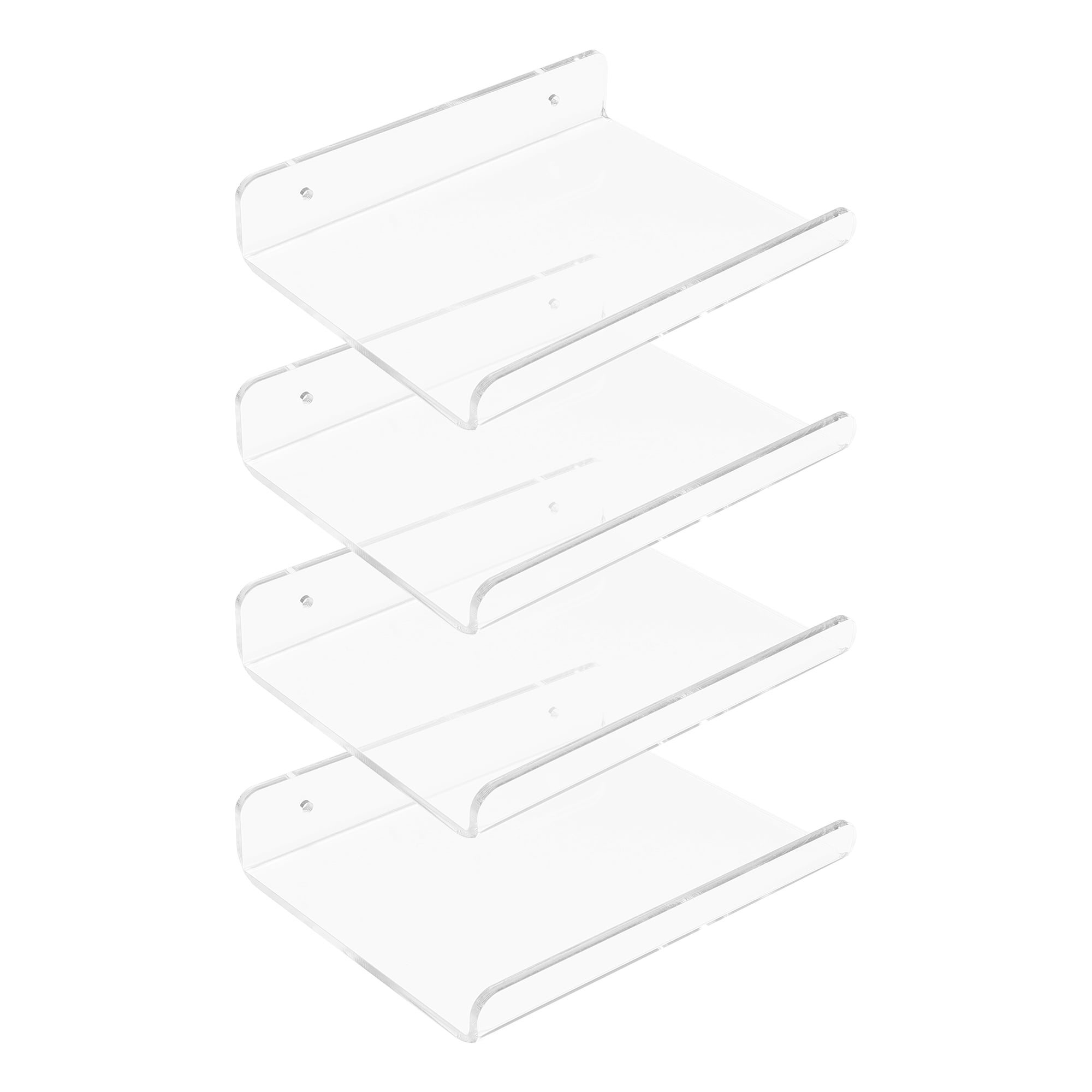 DRMHM Acrylic Floating Shelves for Wall, Acrylic Shelves for Bathroom ...