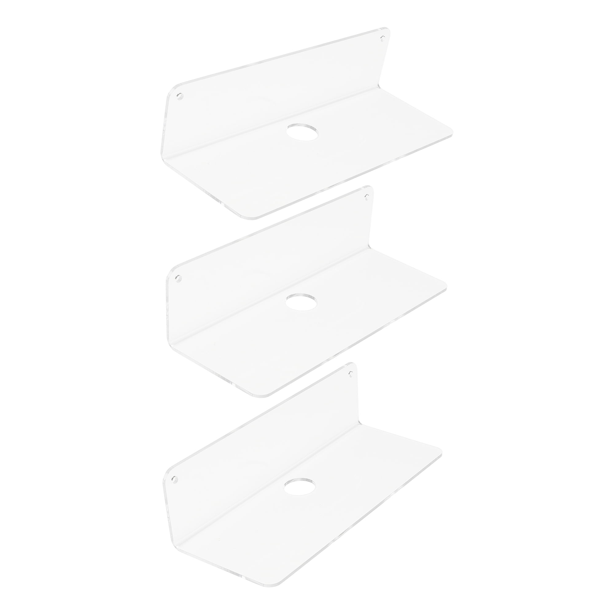 DRMHM Acrylic Floating Shelves for Wall, Acrylic Shelves for Bathroom ...