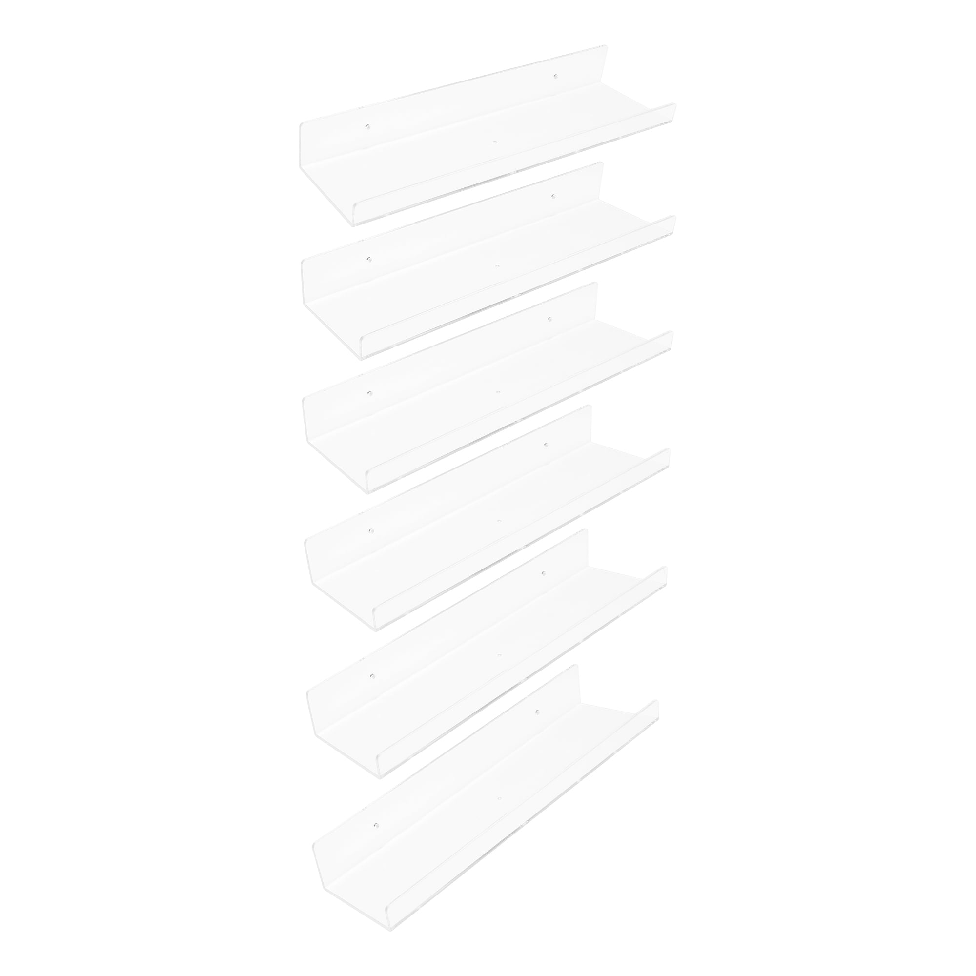DRMHM Acrylic Floating Shelves for Wall, Acrylic Shelves for Bathroom ...
