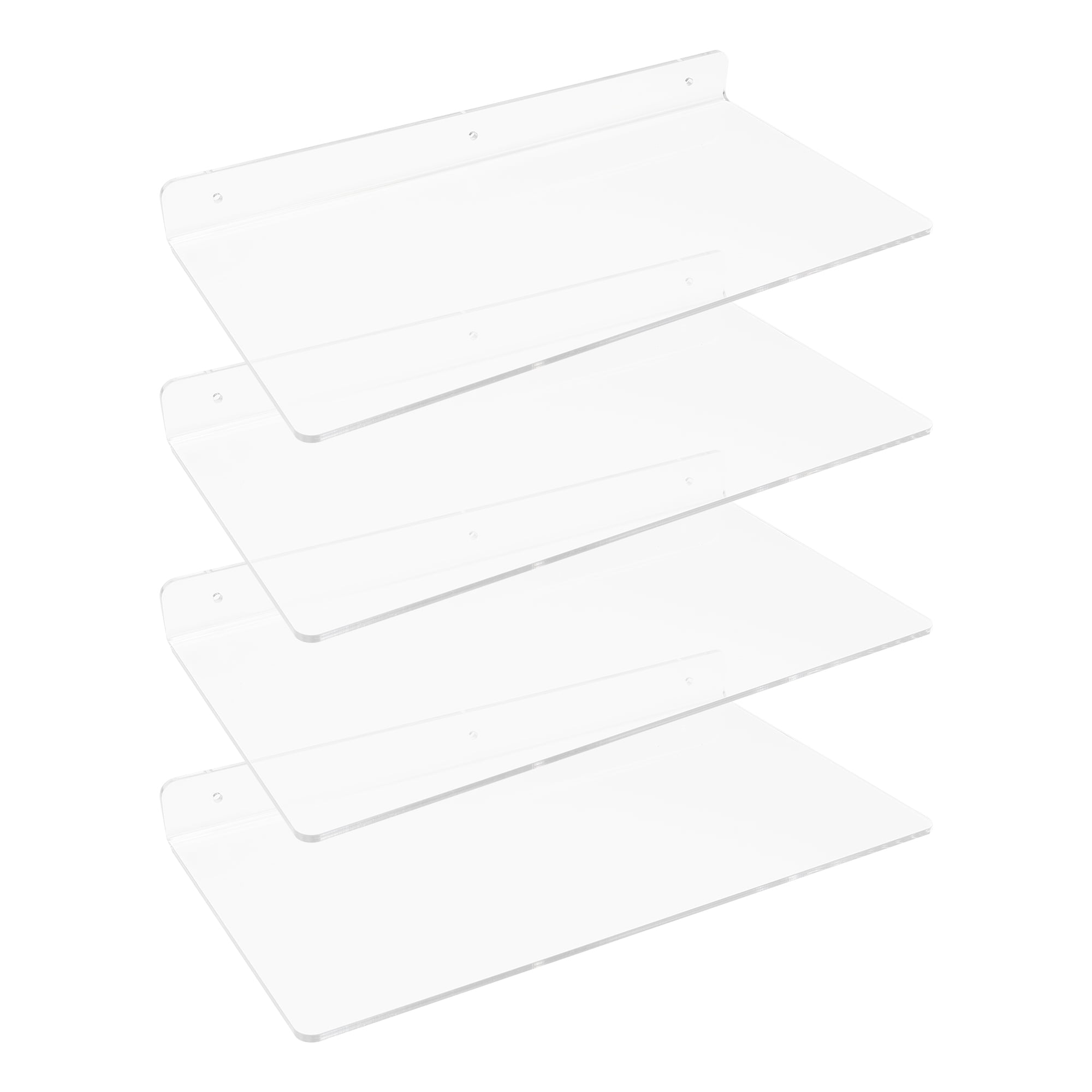 REGALWOVEN Acrylic Floating Shelves for Wall, Acrylic Shelves for ...