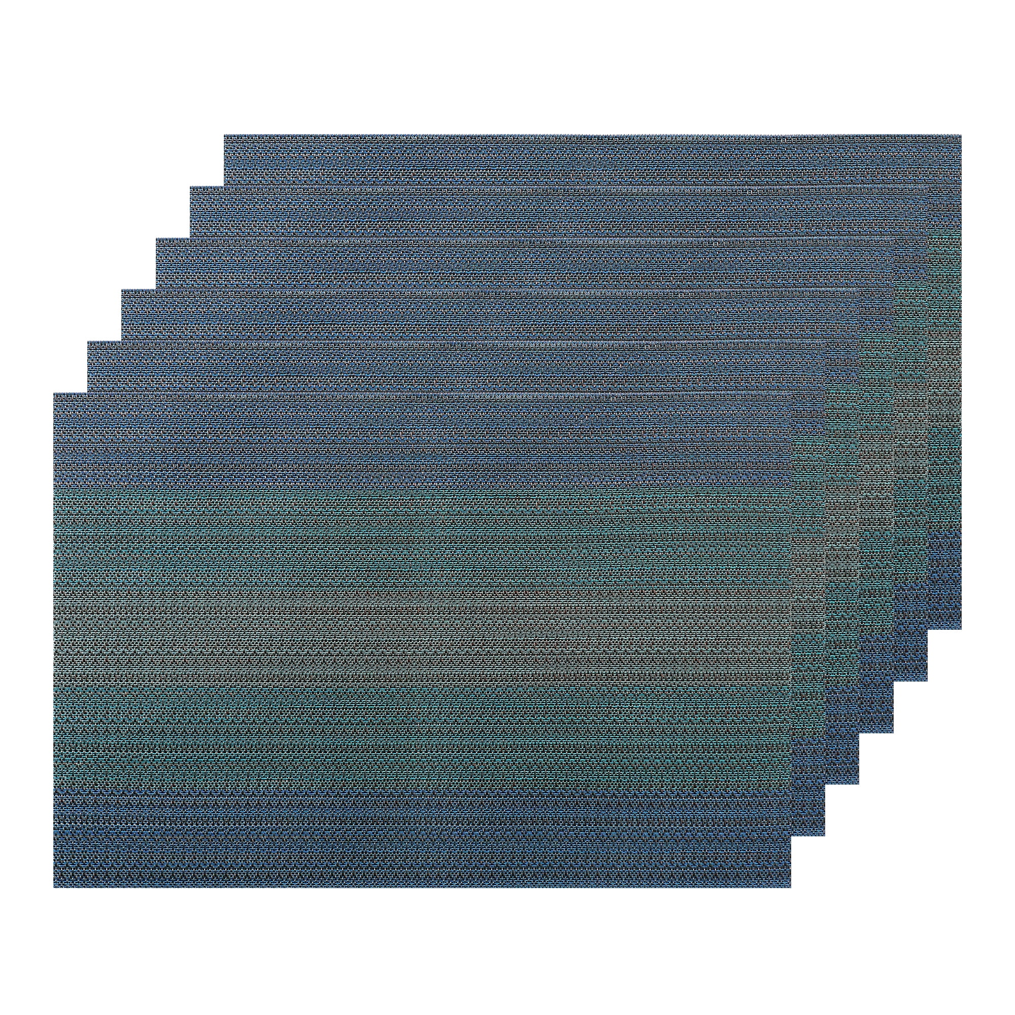 REGALWOVEN Placemats Set of 6 Vinyl Place Mats for Dining Table Dark ...