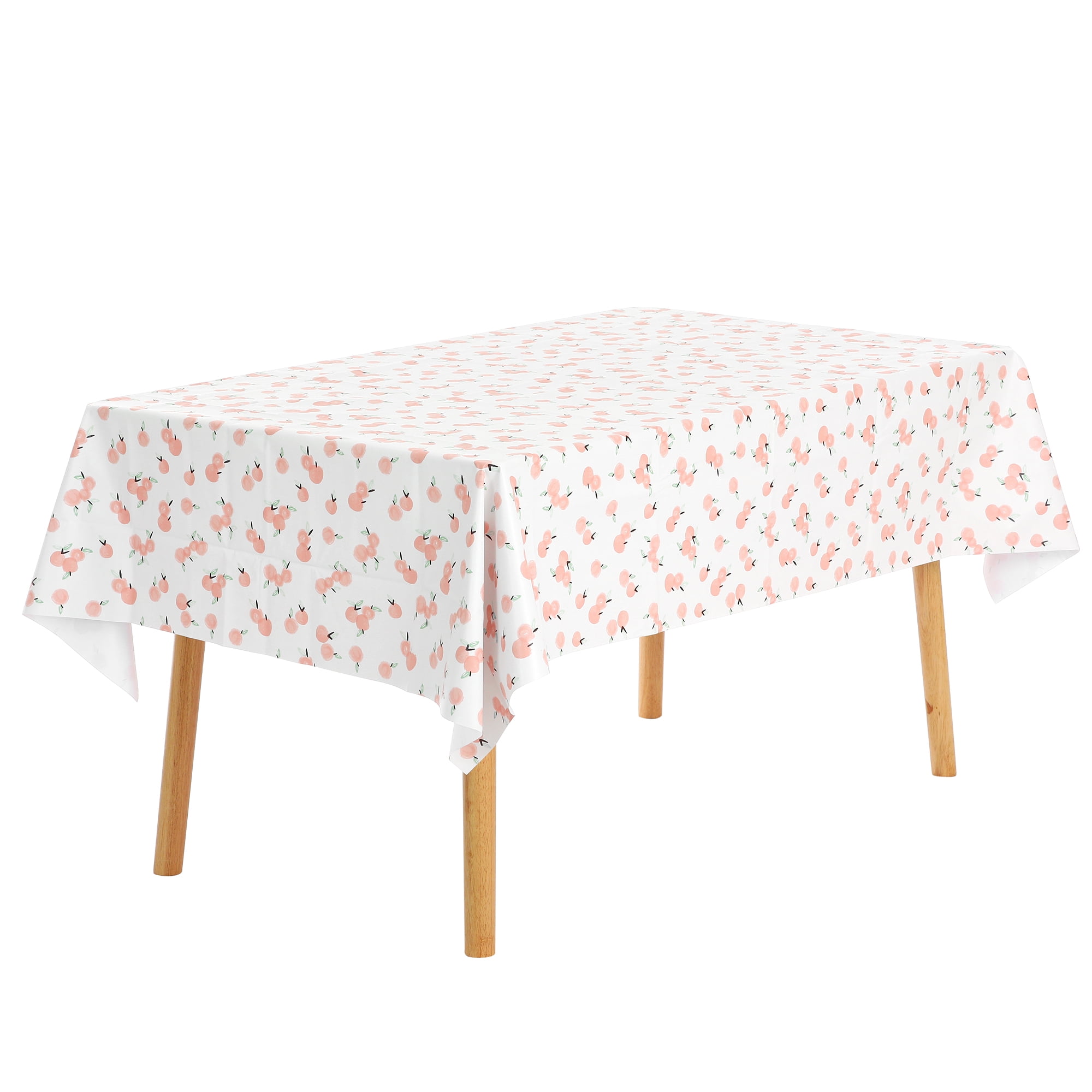 DRMHM Rectangle PVC Table Cover for Dinner Table and Restaurant, Red 55 ...