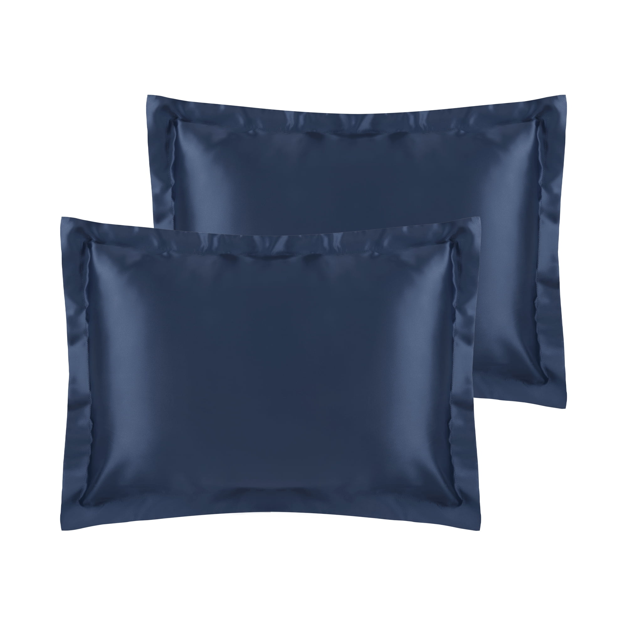 DRMHM Satin Pillow Shams with Envelope Closure Soft and Smooth Set of 2 ...
