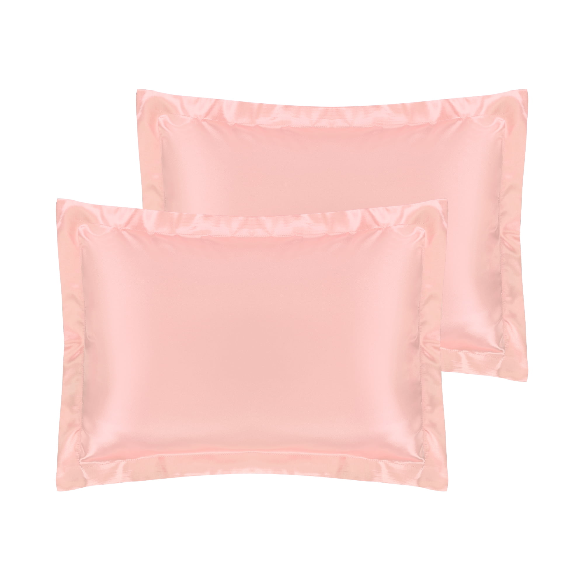 DRMHM Satin Pillow Shams with Envelope Closure Soft and Smooth Set of 2 ...