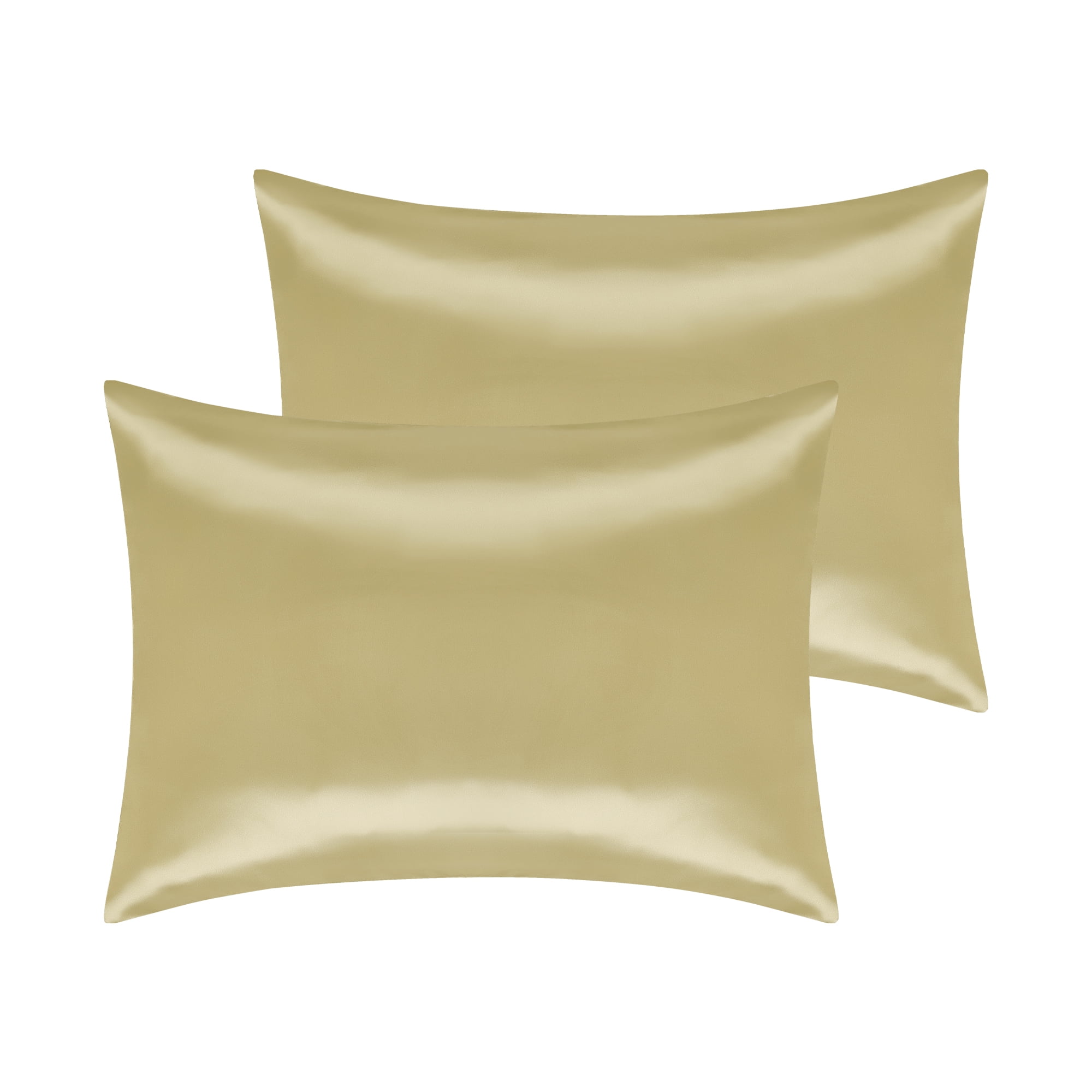 DRMHM Satin Pillowcases Set of 2 with Envelope Closure Gold Standard(20 ...