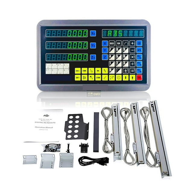 DRO 3 Axis Digital Readout Display Linear Scale Encoder System GCS900-3D For Lathe Milling ...