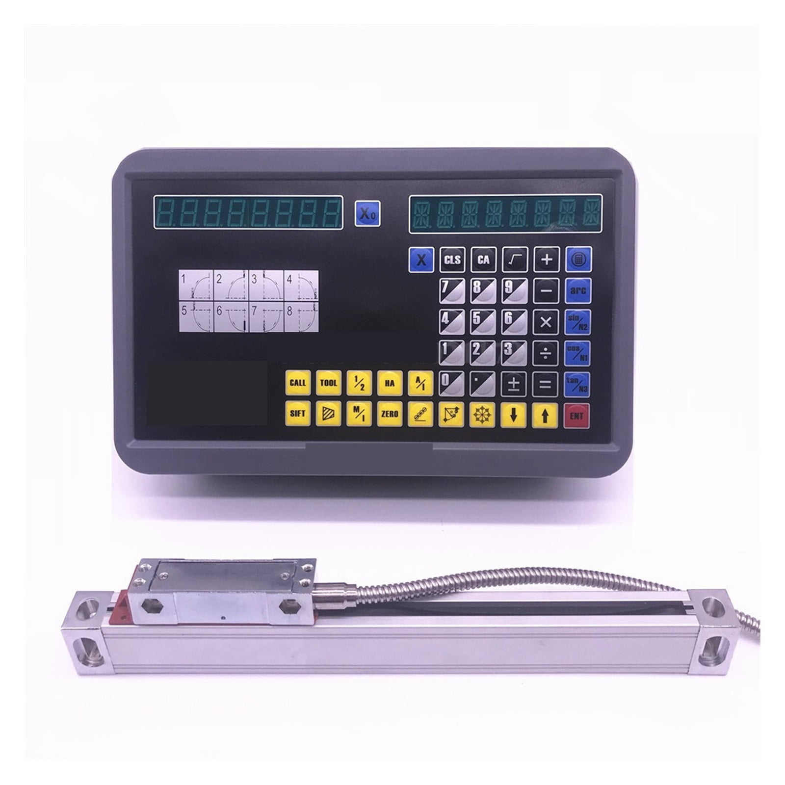 DRO kit 1 Axis DRO Digital Readout With 0-1000mm 0.001mm 0.005mm TTL ...