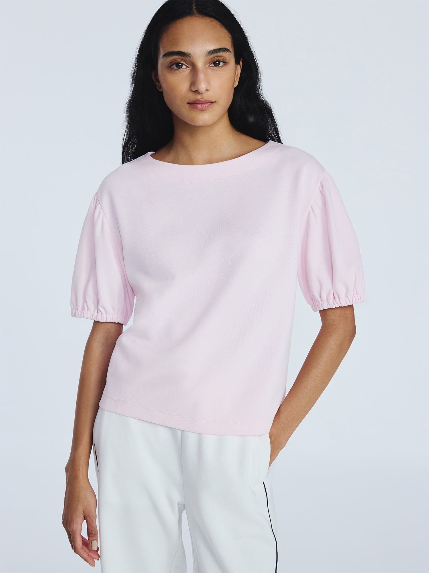 Free Assembly Women's Puff Sleeve Tee, Sizes XS-XXL - Walmart.com