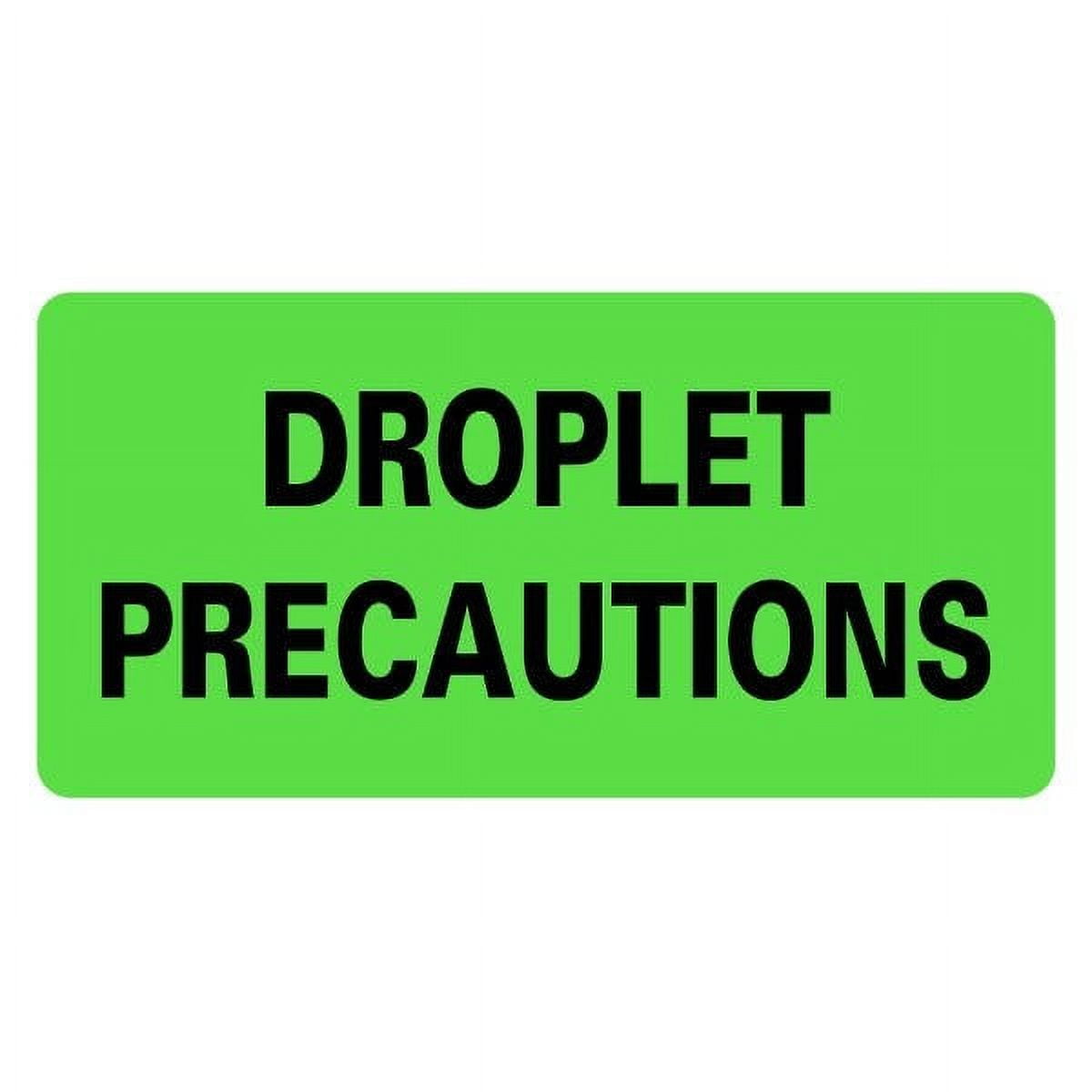 DROPLET PRECAUTIONS Infection Control Medical Labels - Walmart.com