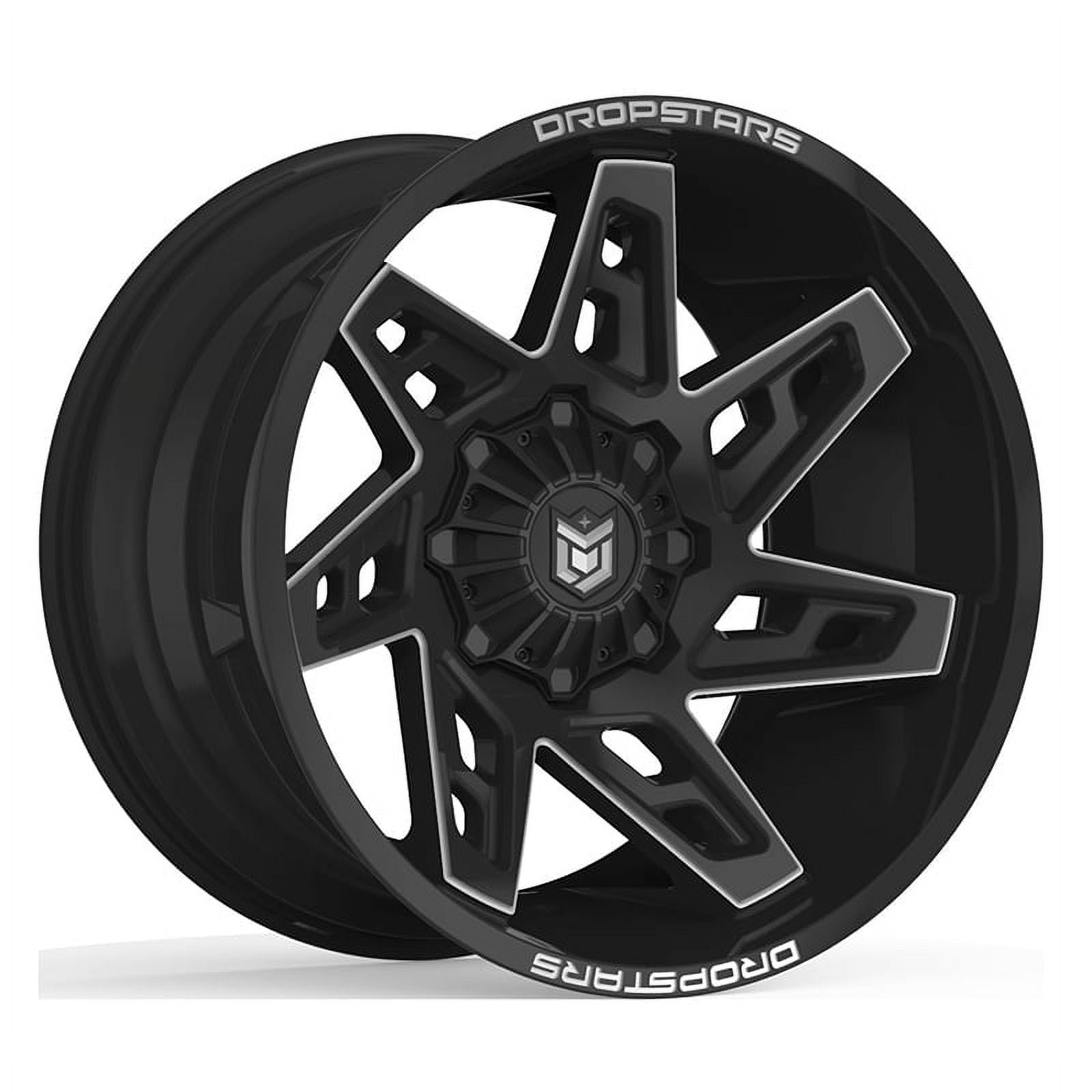 DROPSTARS 653bm deep concave 22x12 -44et 125.20mm gloss black cnc ...