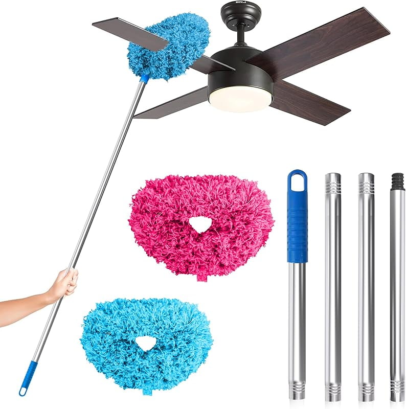 DRQ Ceiling Fan Cleaner Duster, Reusable Microfiber Duster with ...