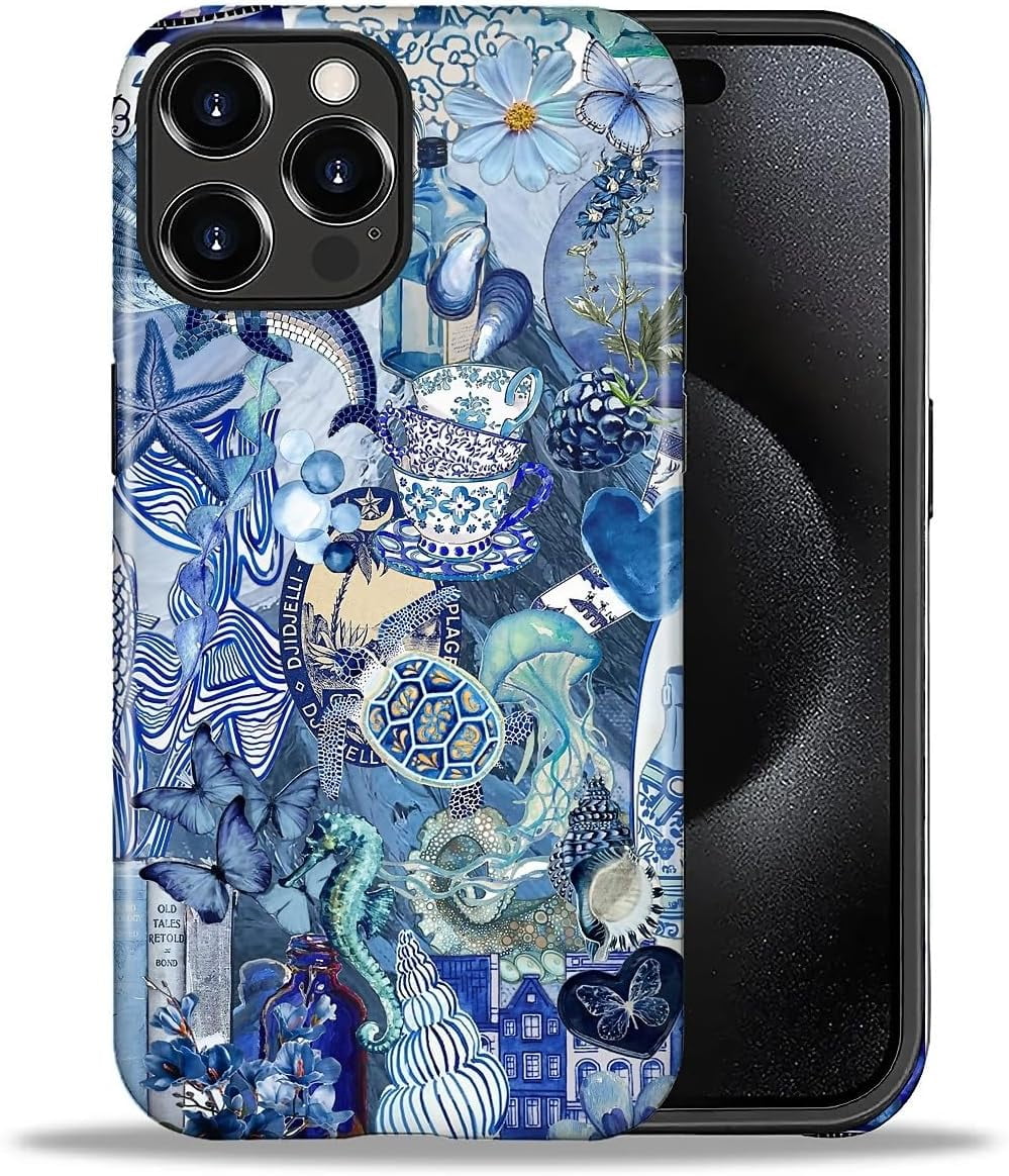 DRQSFA-Case for iPhone 16 Pro,Mixed 2 Layer Design Shockproof Soft TPU ...