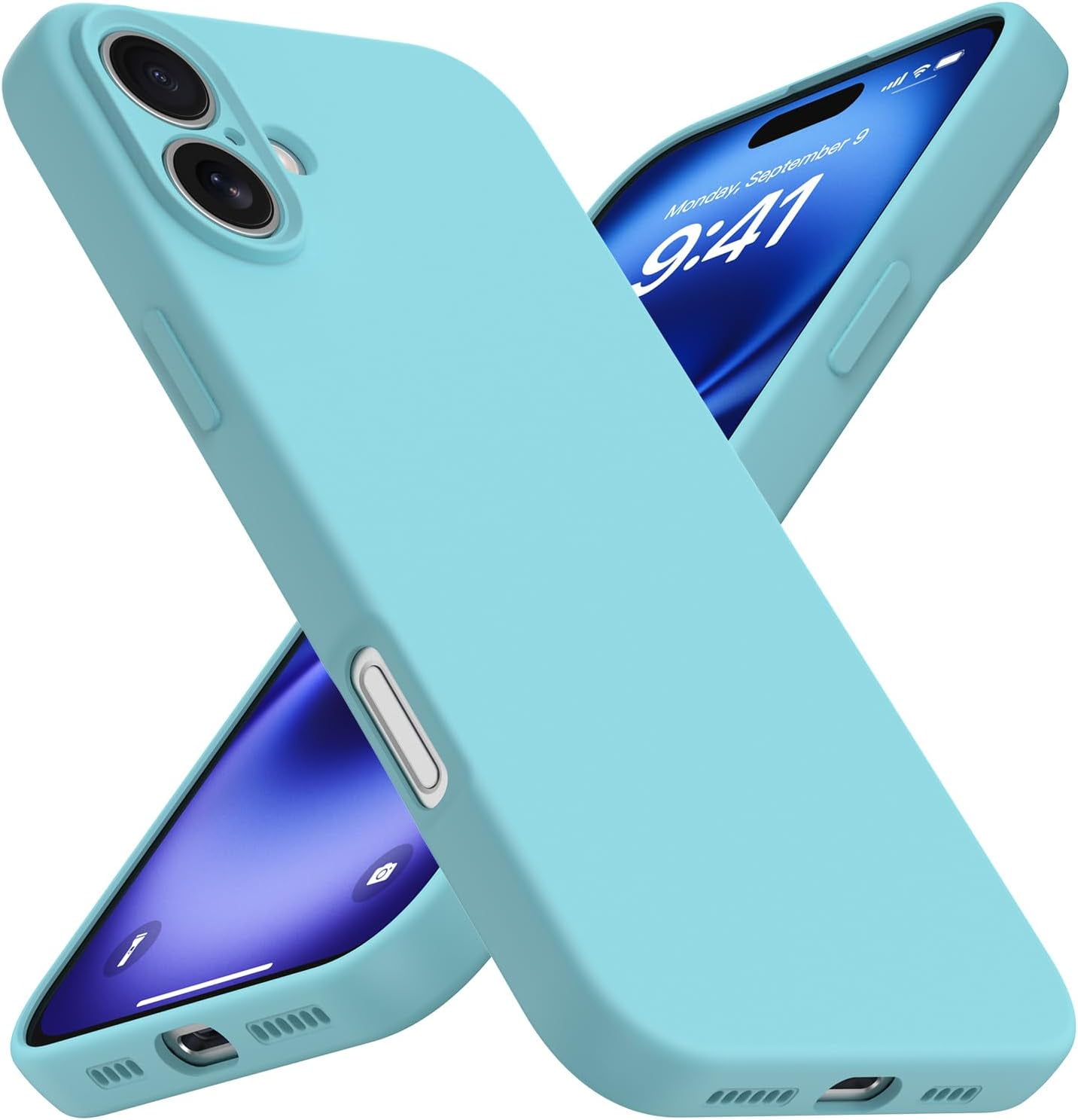 DRQSFA-Compatible with iPhone 16 Case, Liquid Silicone Upgrade [Camera ...