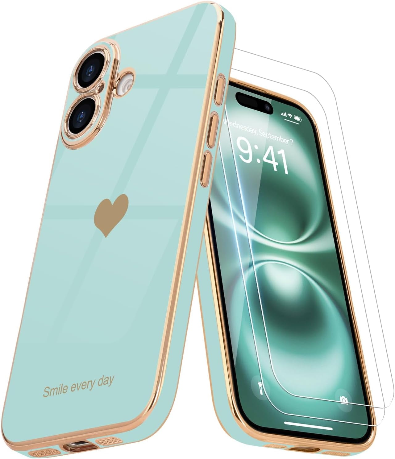 DRQSFA-Compatible with iPhone 16 Plus Case for Girl Women Cute Love ...