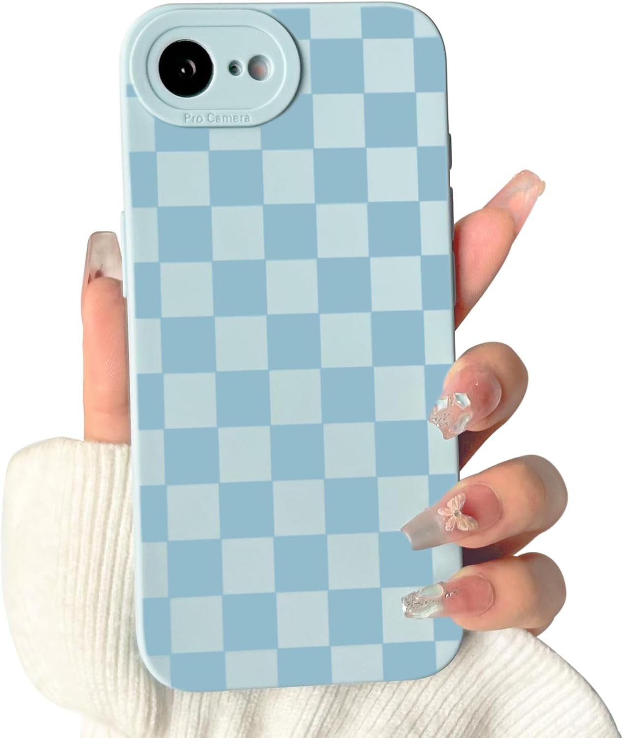 DRQSFA-Compatible for iPhone 16e Case Cute Checkerboard Lattice Plaid ...