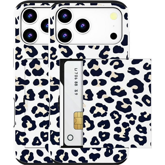 DRQSFA-Compatible for iPhone 17 Pro Max Case with Card Holder Cute ...