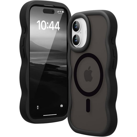 DRQSFA-Magnetic for iPhone 16 Case, Compatible with Magsafe Wavy Frame ...