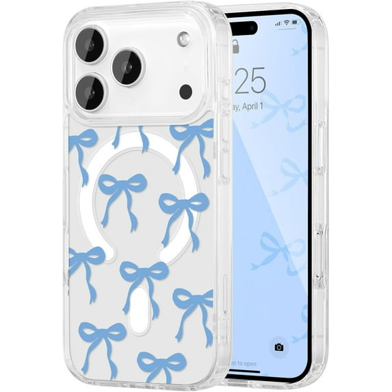 DRQSFA-Magnetic for iPhone 17 Pro Case, Bow Case Compatible with ...