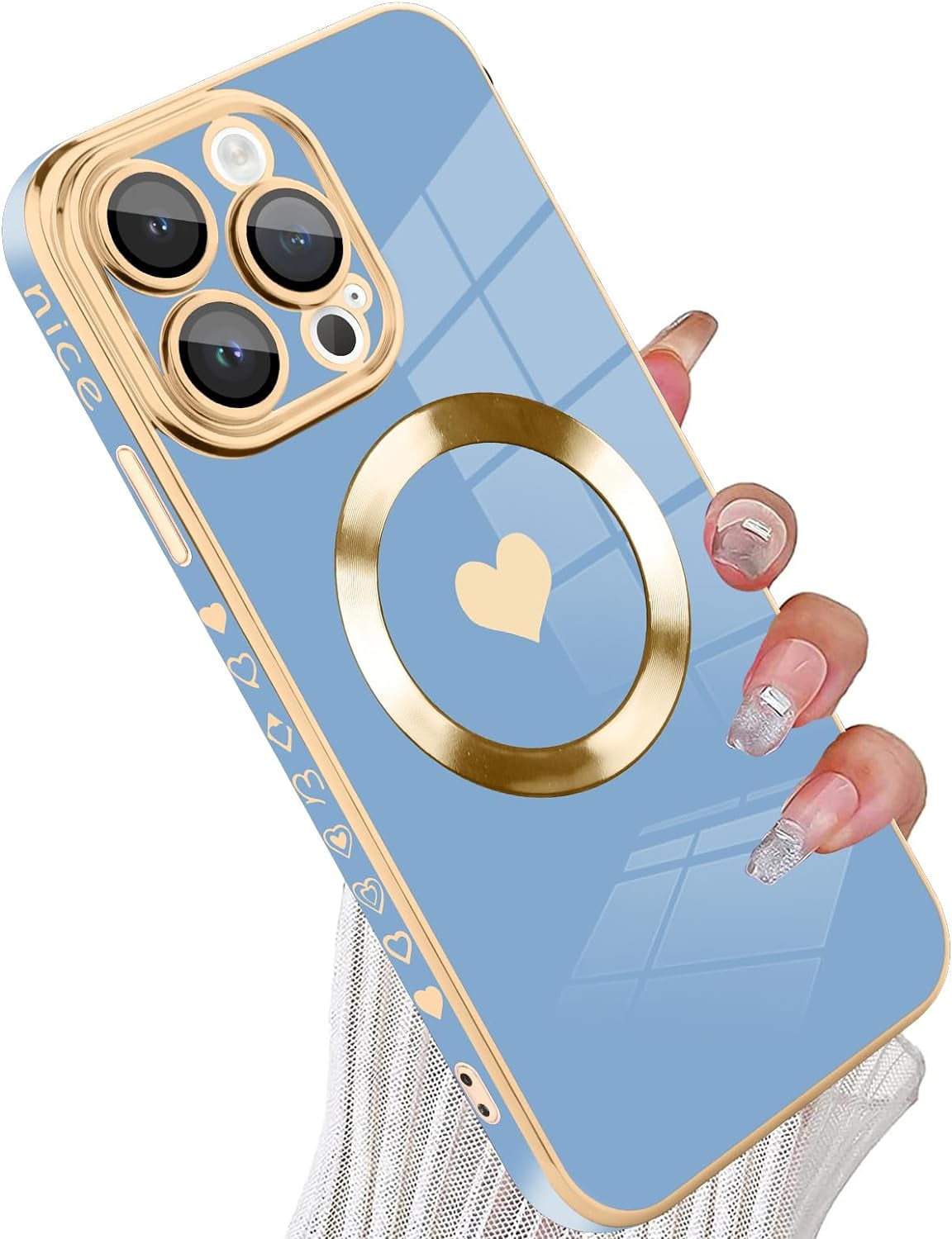 DRQSFA-Phone Case for iPhone 13 Pro Max Blue | Magnetic, Shockproof ...