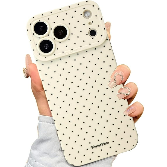 DRQSFA-Phone Case for iPhone 17 Pro (6.3 inchs), Cute Polka Dot Stylish ...