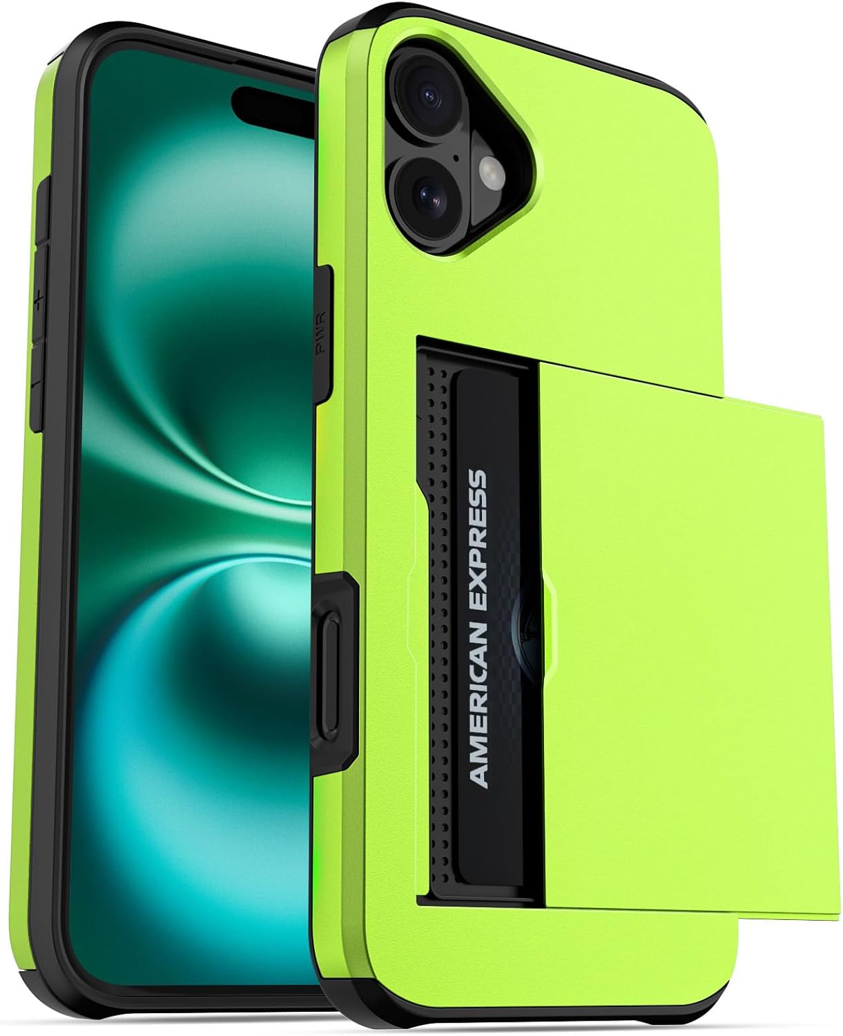 DRQSFA-for iPhone 16 Plus Wallet Case, Credit Card Holder for 2 Cards ...